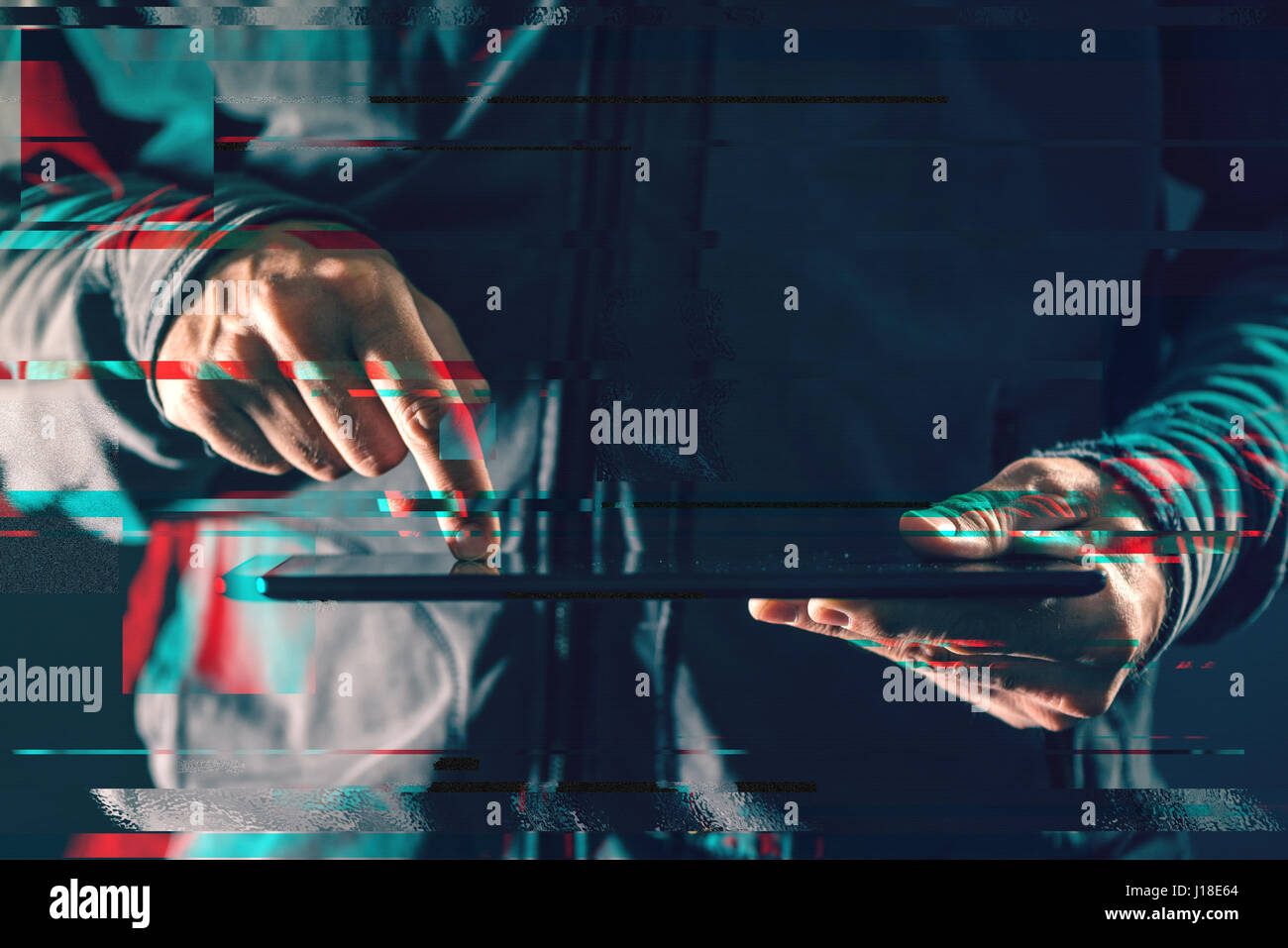 Hands at screen of digital pad hi-res stock photography and images - Alamy