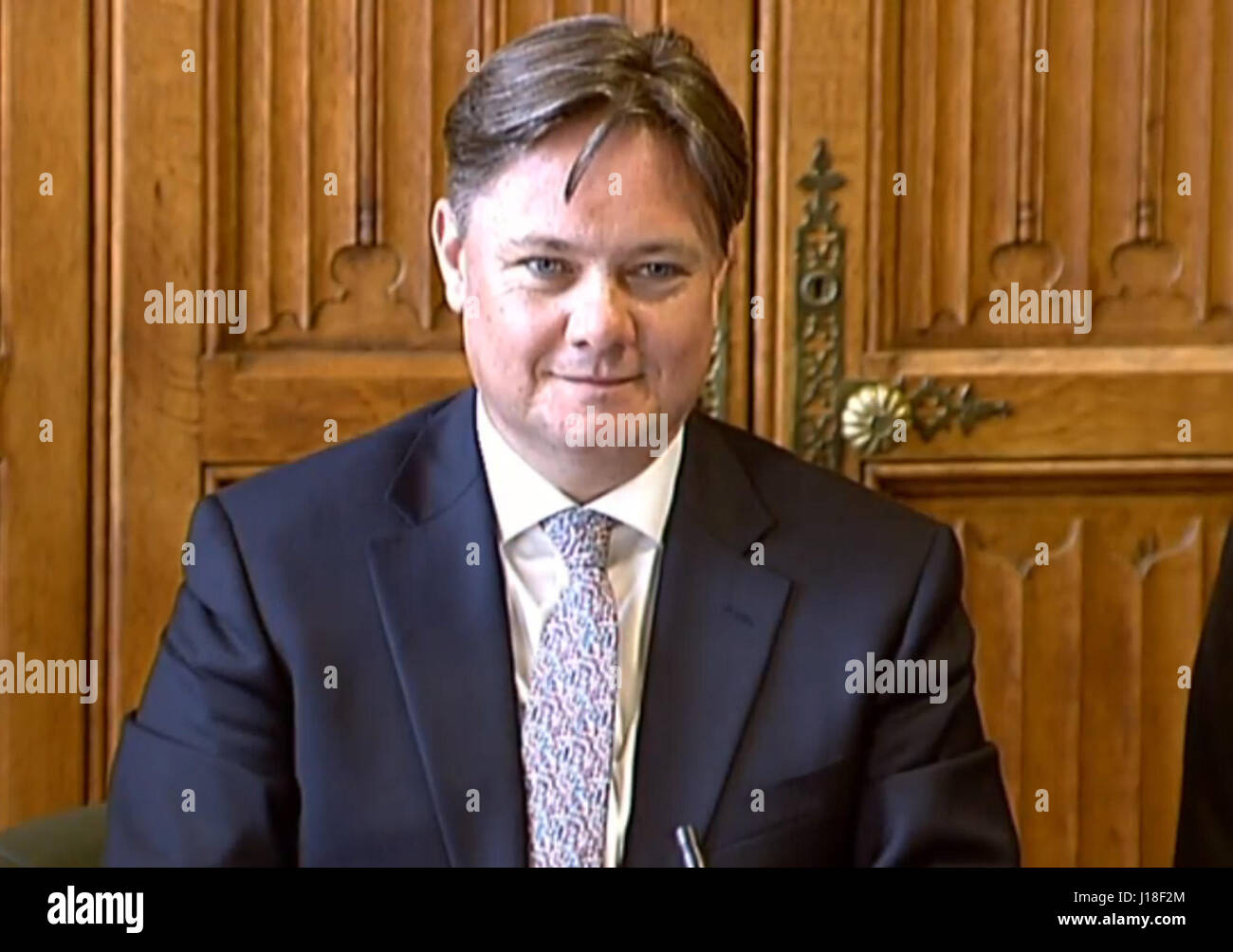 Labour MP Iain Wright chairing a hearing on energy prices and Brexit at ...