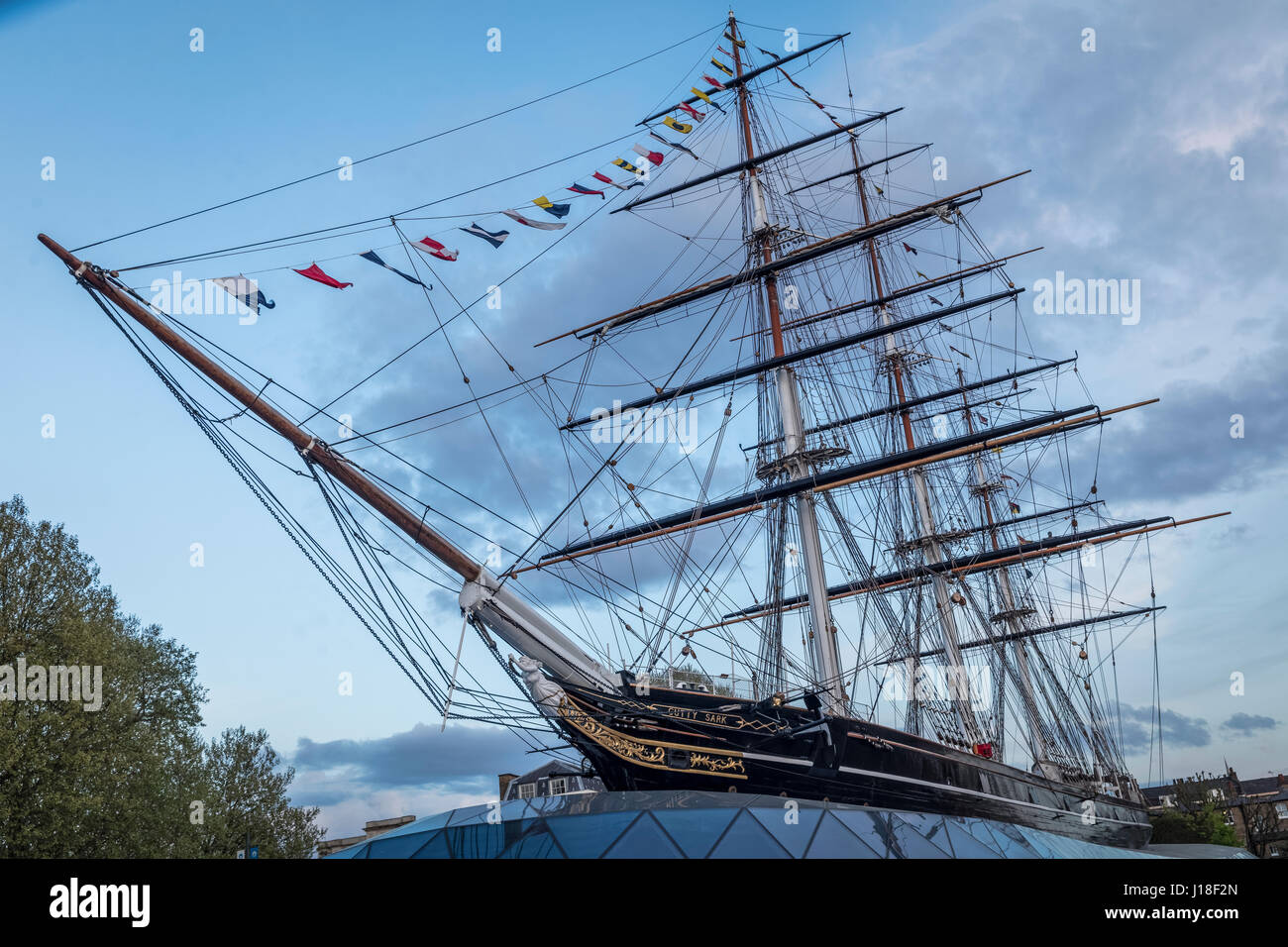 Cutty Sark Tea Clipper at Greenwich in London Stock Photo - Alamy