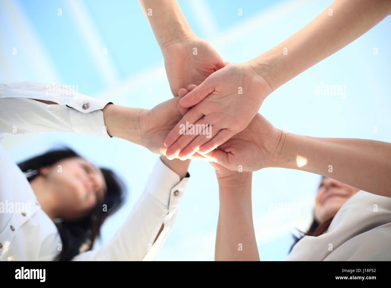 Business People Collaboration Teamwork Union Concept in modern office ...