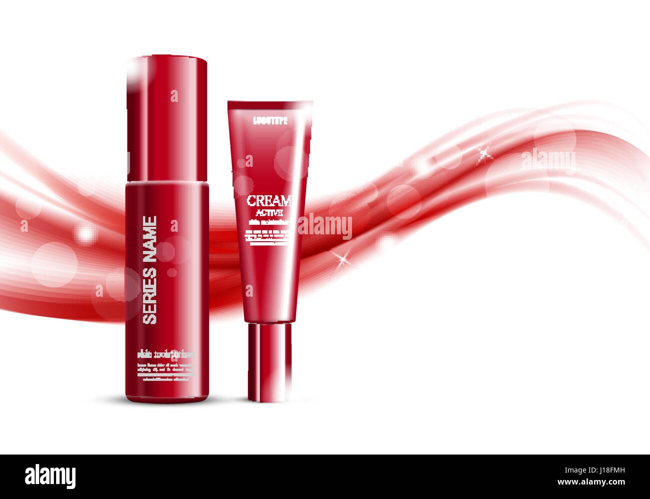 Bright cosmetic ads design template Stock Vector Image & Art - Alamy