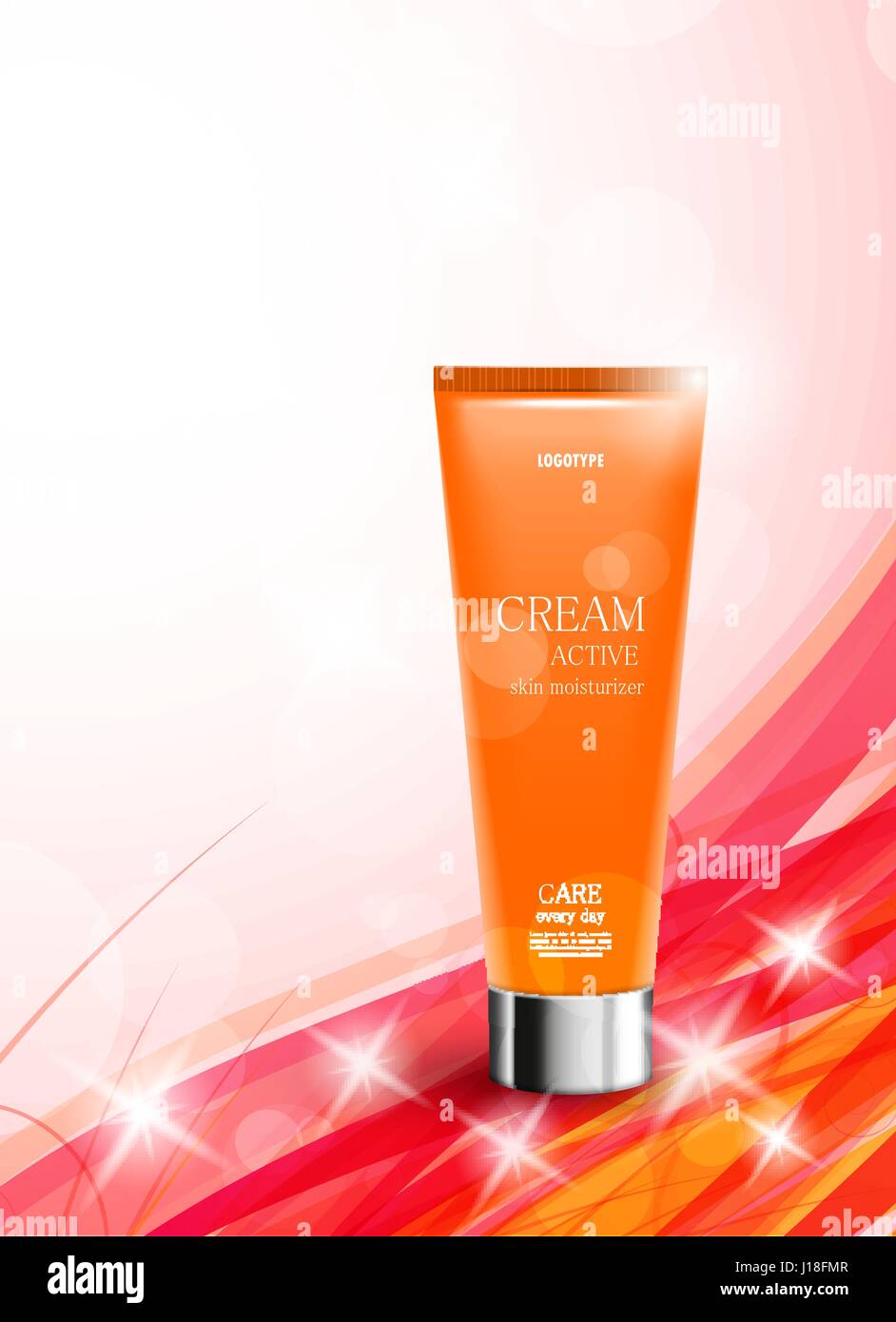 Skin moisturizer cosmetic design template Stock Vector Image & Art - Alamy