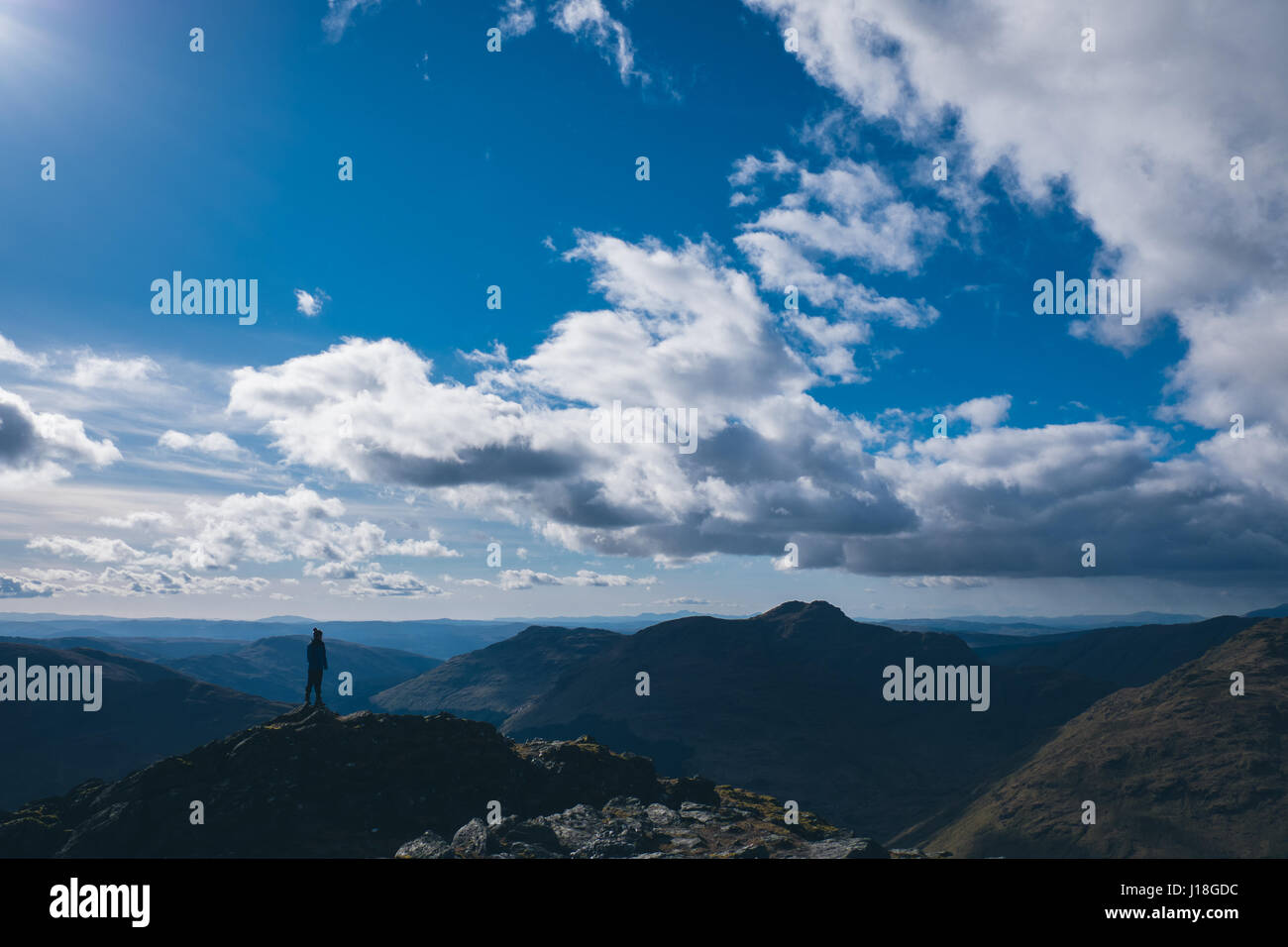 summit of The Cobbler, Ben Arthur Stock Photo - Alamy