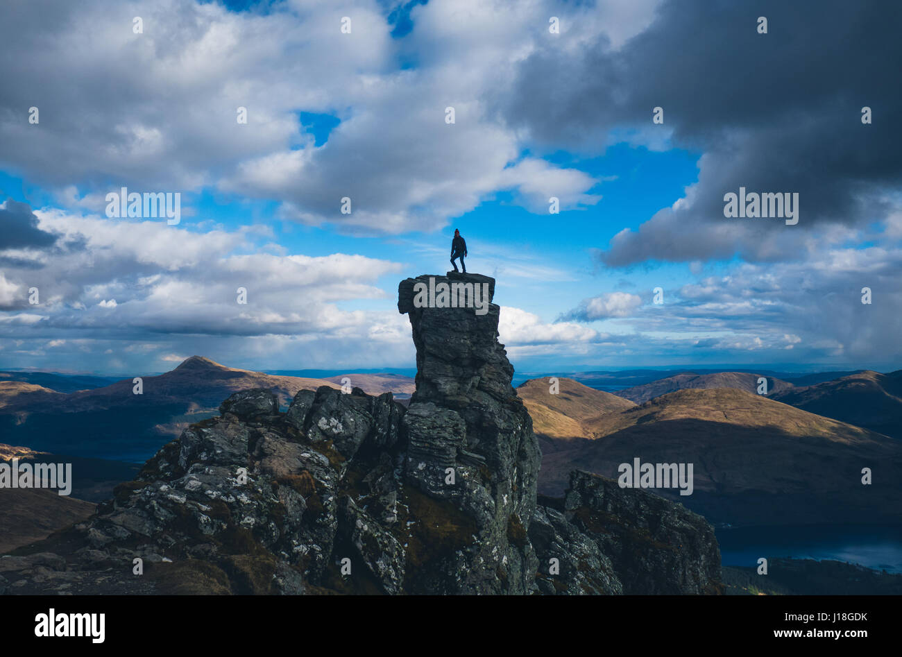 summit of The Cobbler, Ben Arthur Stock Photo - Alamy