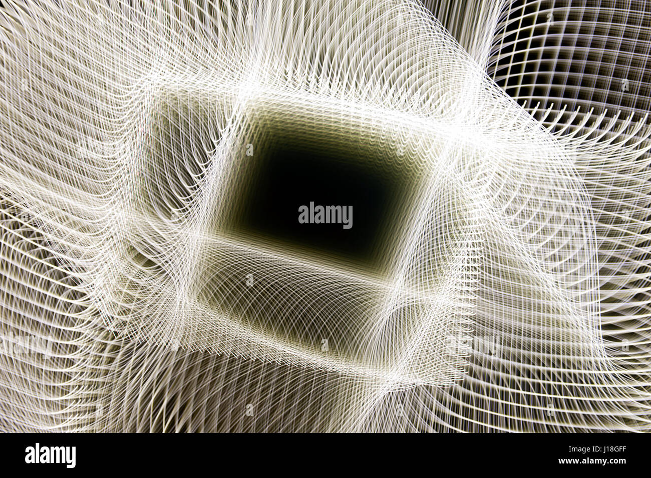 A background of an illustrated abstract white web with a rectangle in ...