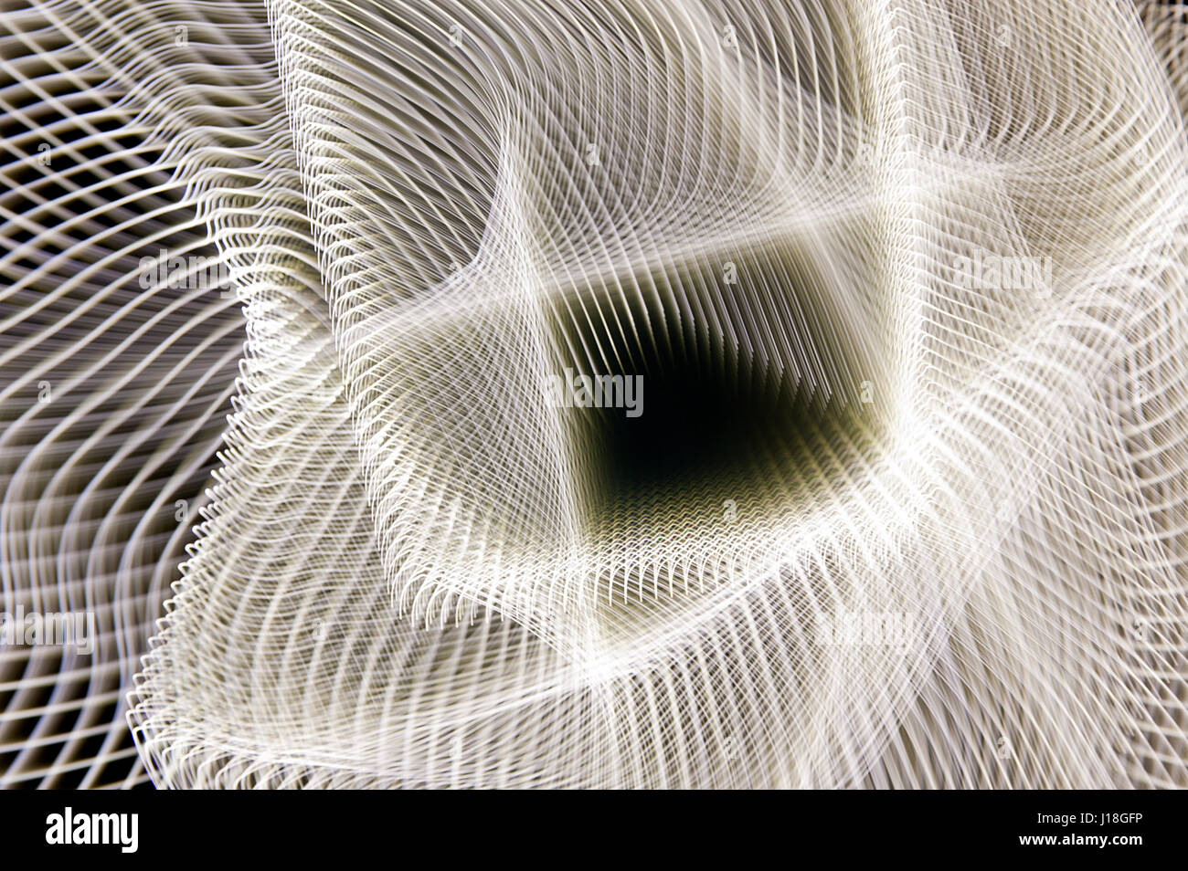 An illustration of white abstract lines forming a waves web Stock Photo ...