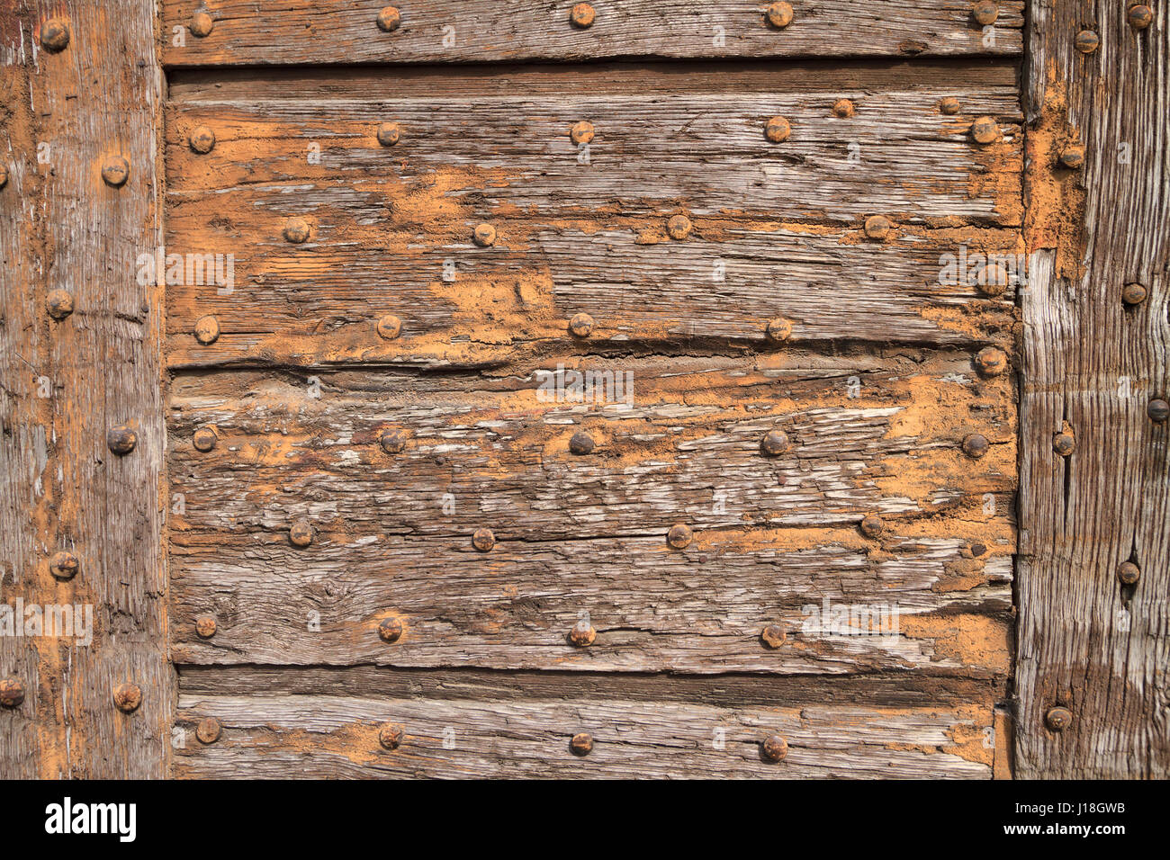 Old wood background, brown texture and pattern in antique door Stock ...