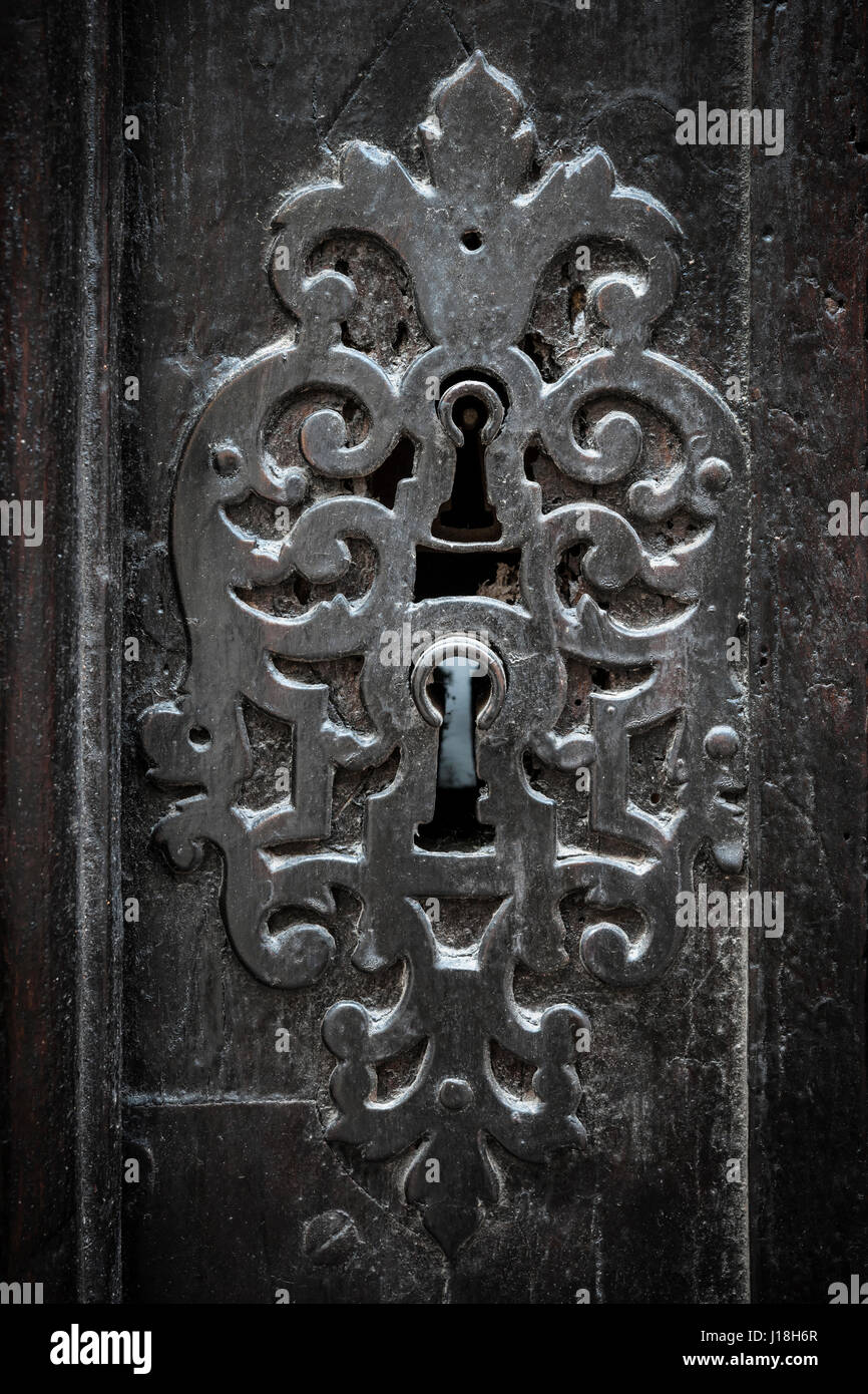 Victorian Keyhole On Door