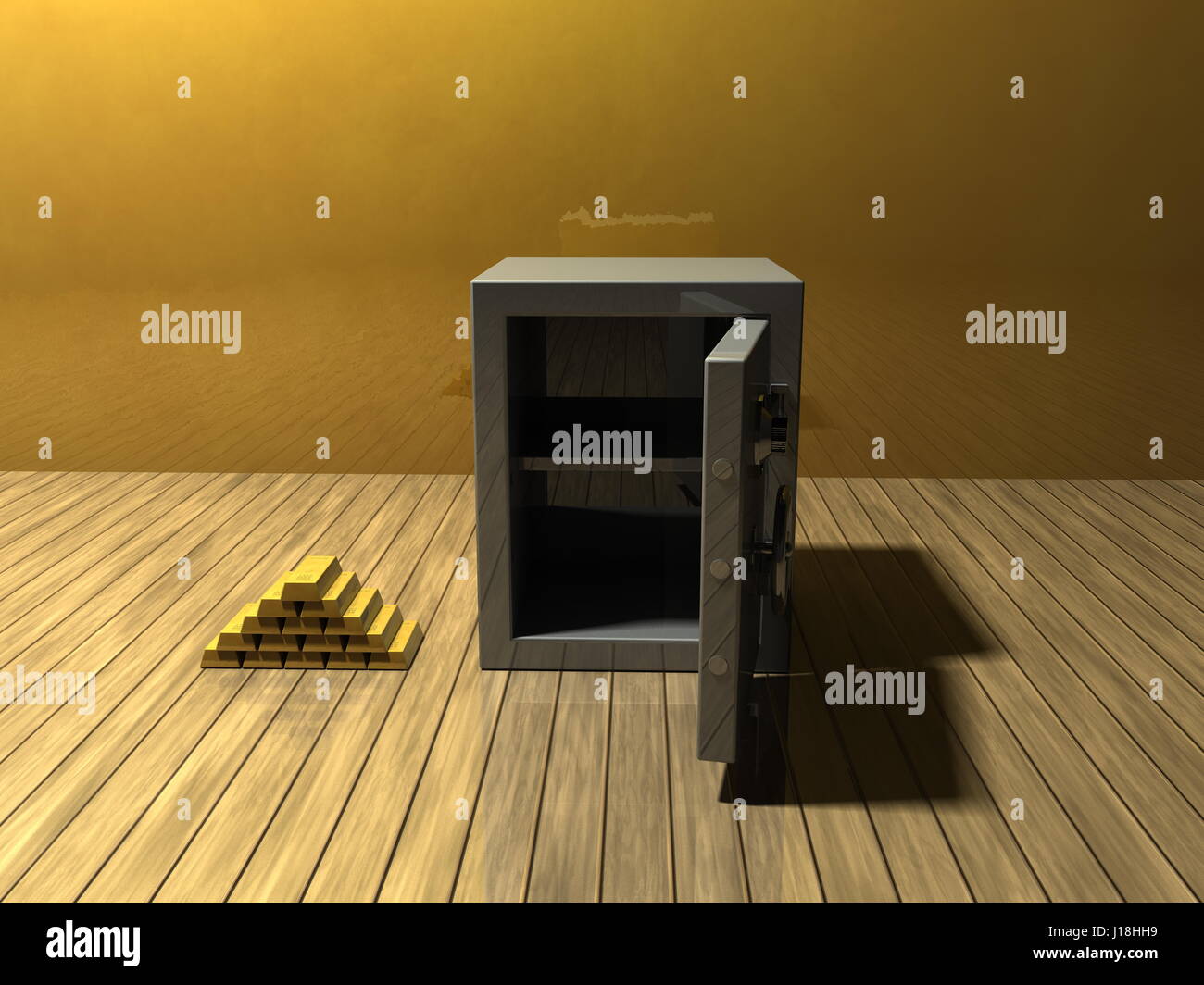 Safe in the bank Stock Photo - Alamy
