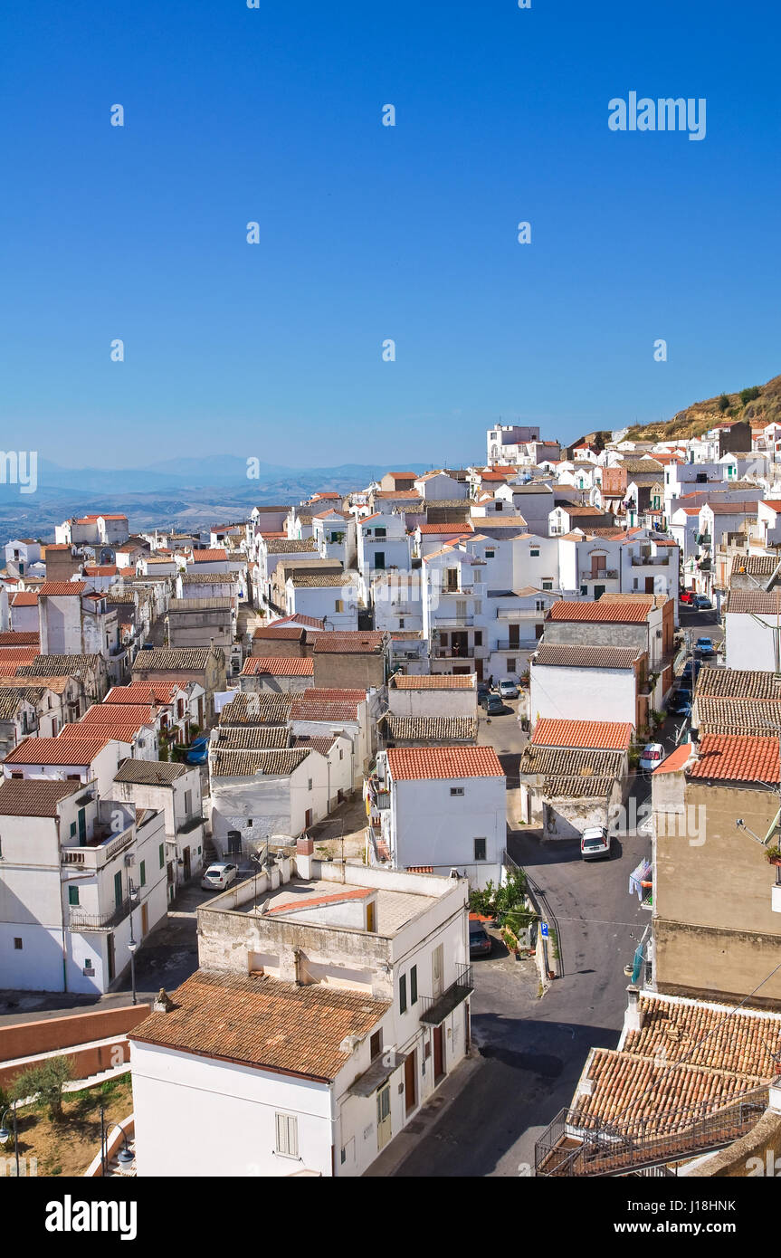 Panoramic view of Pisticci. Basilicata. Italy Stock Photo - Alamy