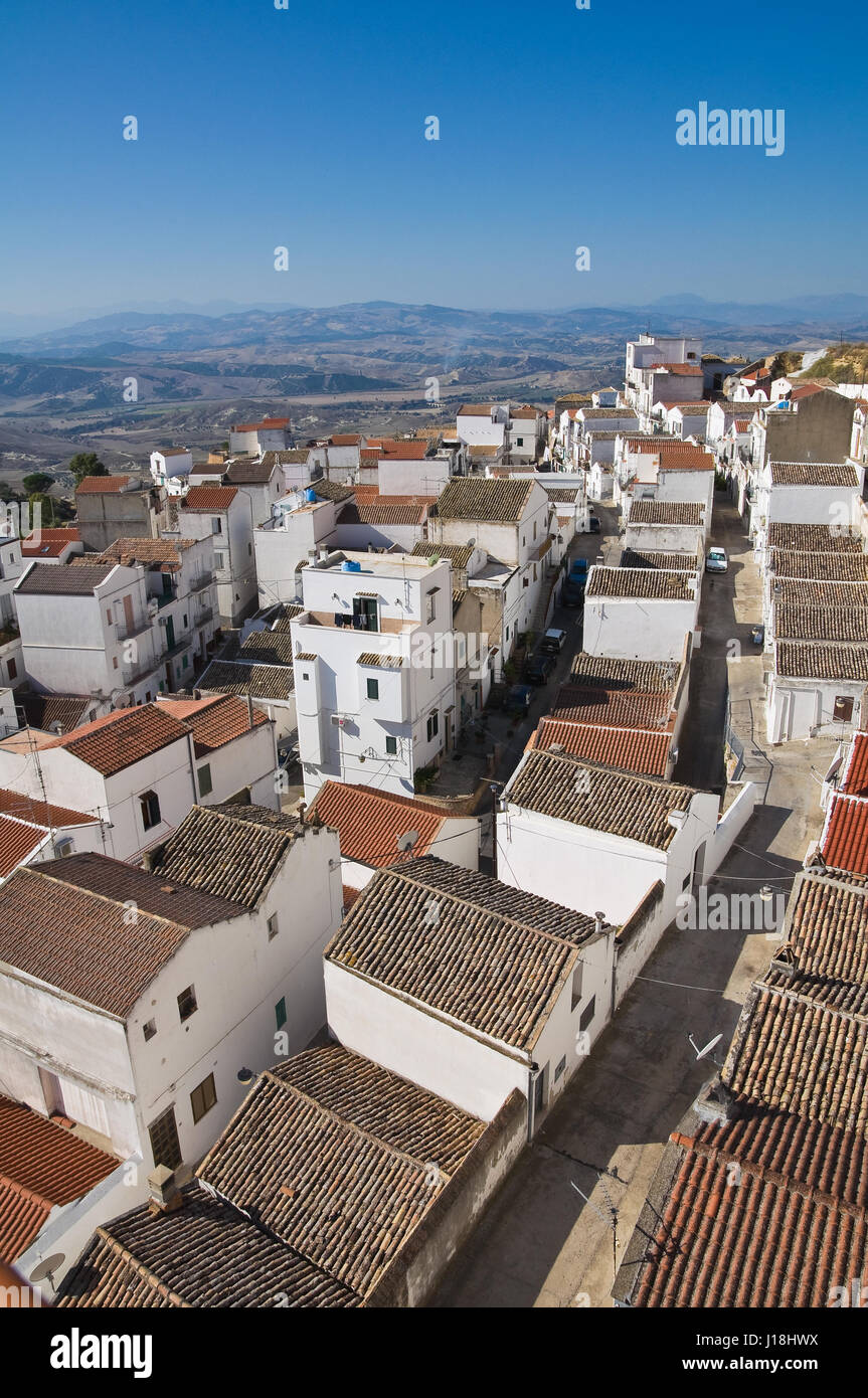 Panoramic view of Pisticci. Basilicata. Italy Stock Photo - Alamy