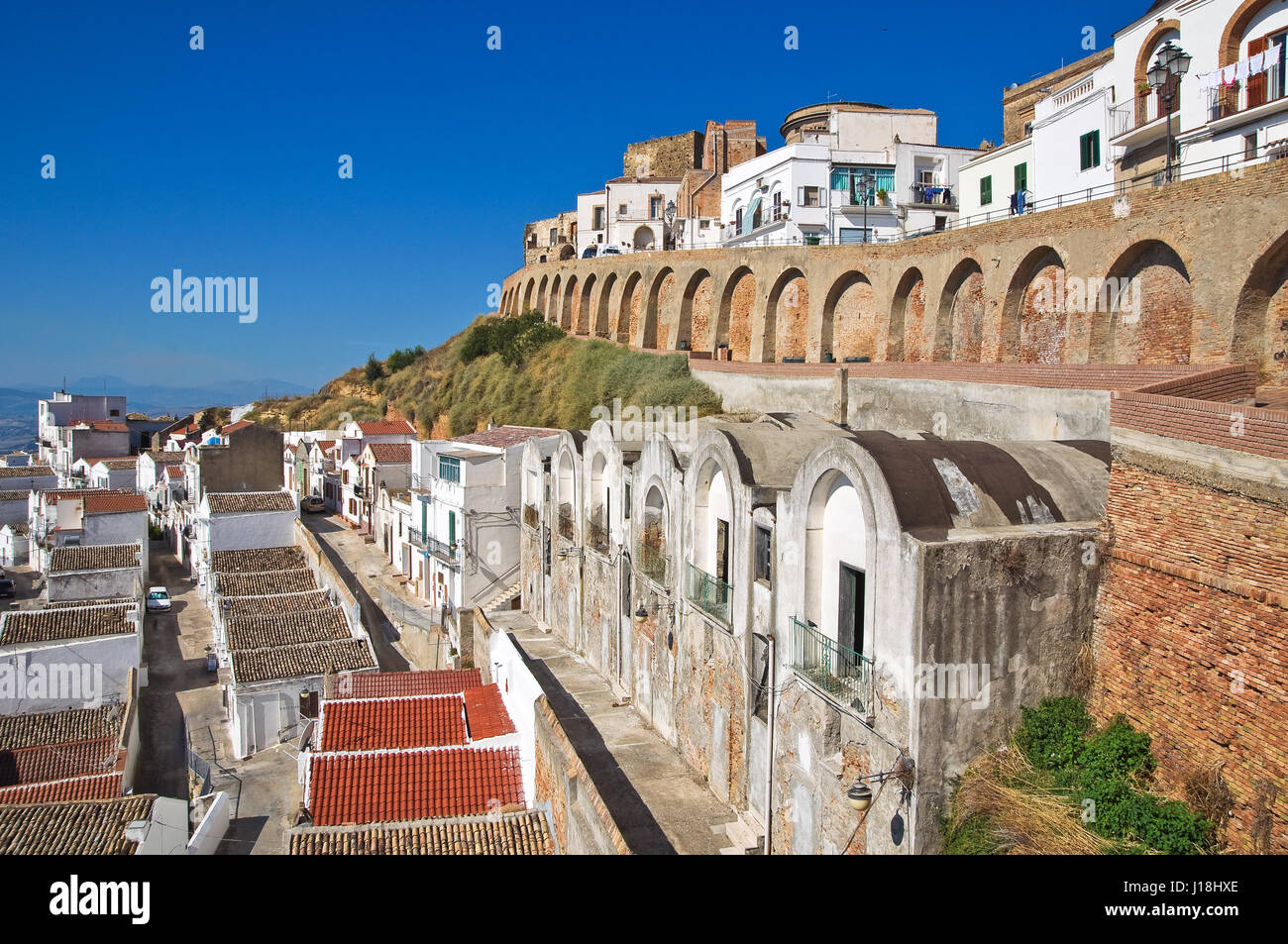 Panoramic view of Pisticci. Basilicata. Italy Stock Photo - Alamy