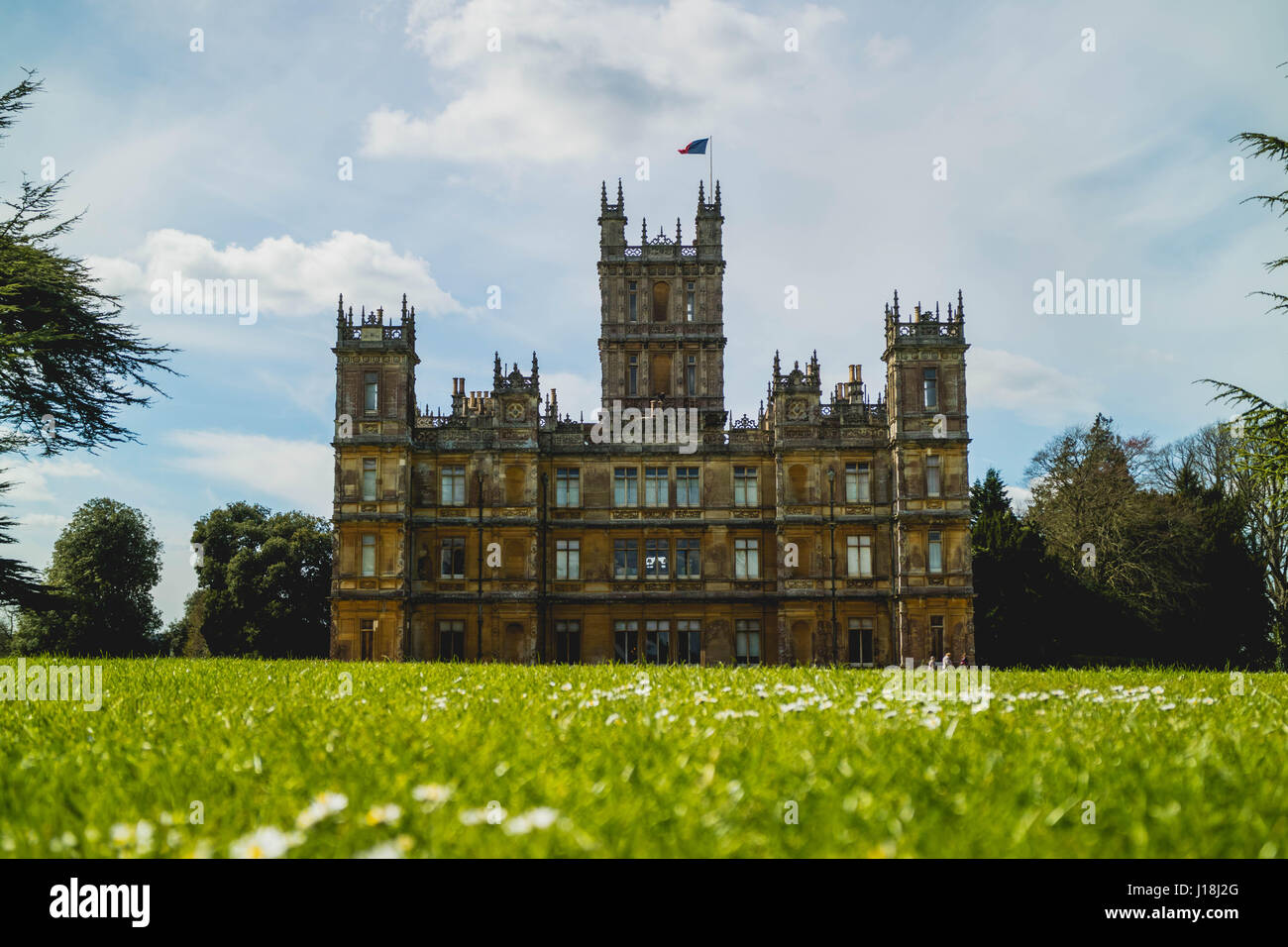 Highclere Castle, Hampshire, England. Location for the BBC serial ...