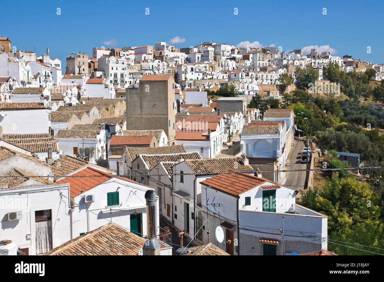 Panoramic view of Pisticci. Basilicata. Italy Stock Photo - Alamy