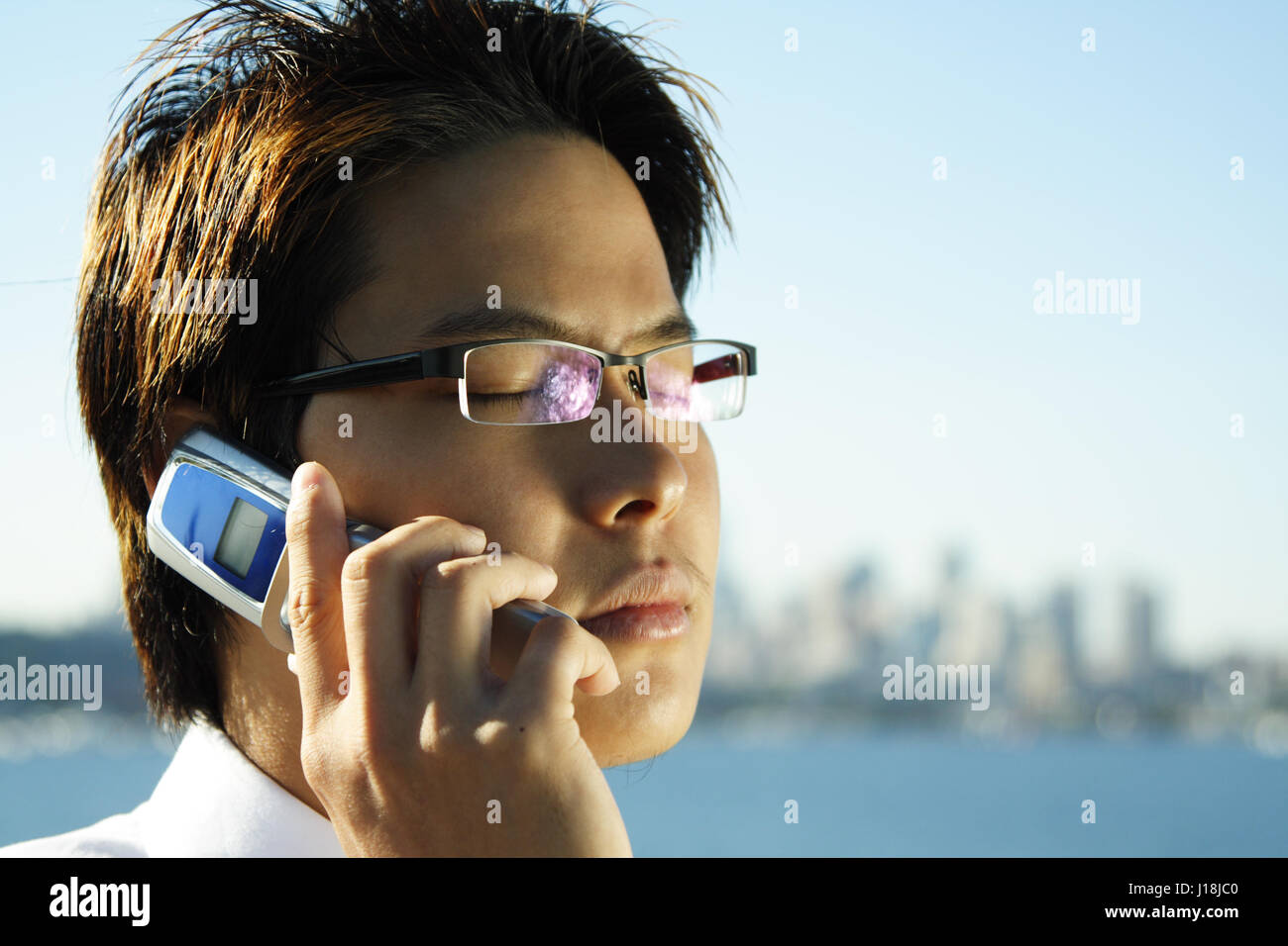 A businessman making a phone call Stock Photo - Alamy