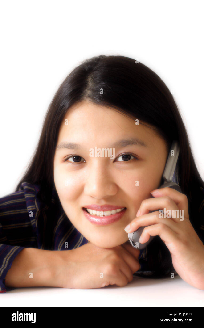A businesswoman making a phone call Stock Photo - Alamy