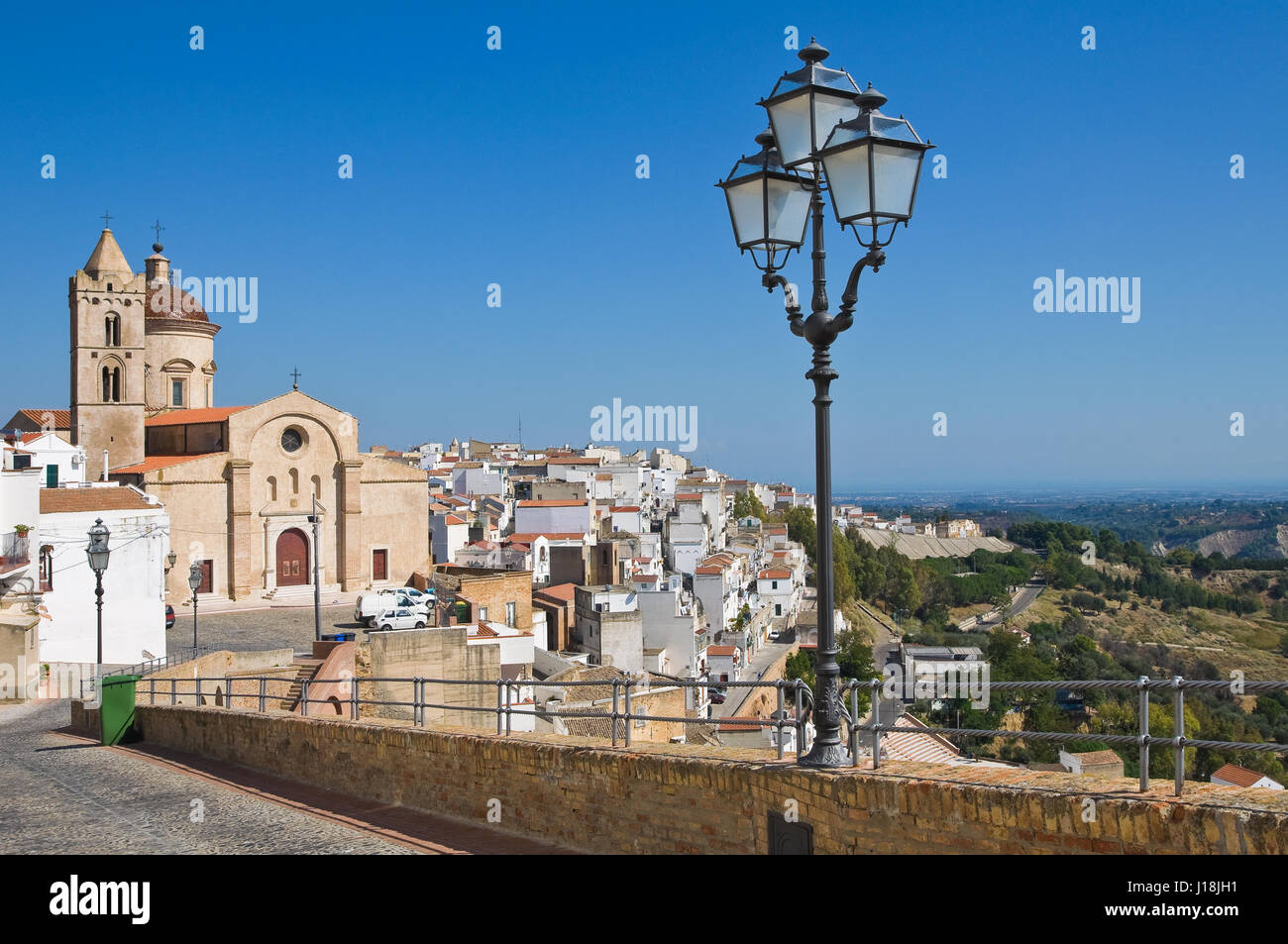 Panoramic view of Pisticci. Basilicata. Italy Stock Photo - Alamy