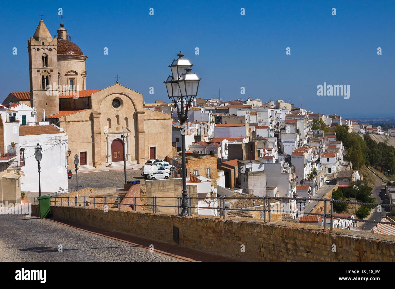 Panoramic view of Pisticci. Basilicata. Italy Stock Photo - Alamy