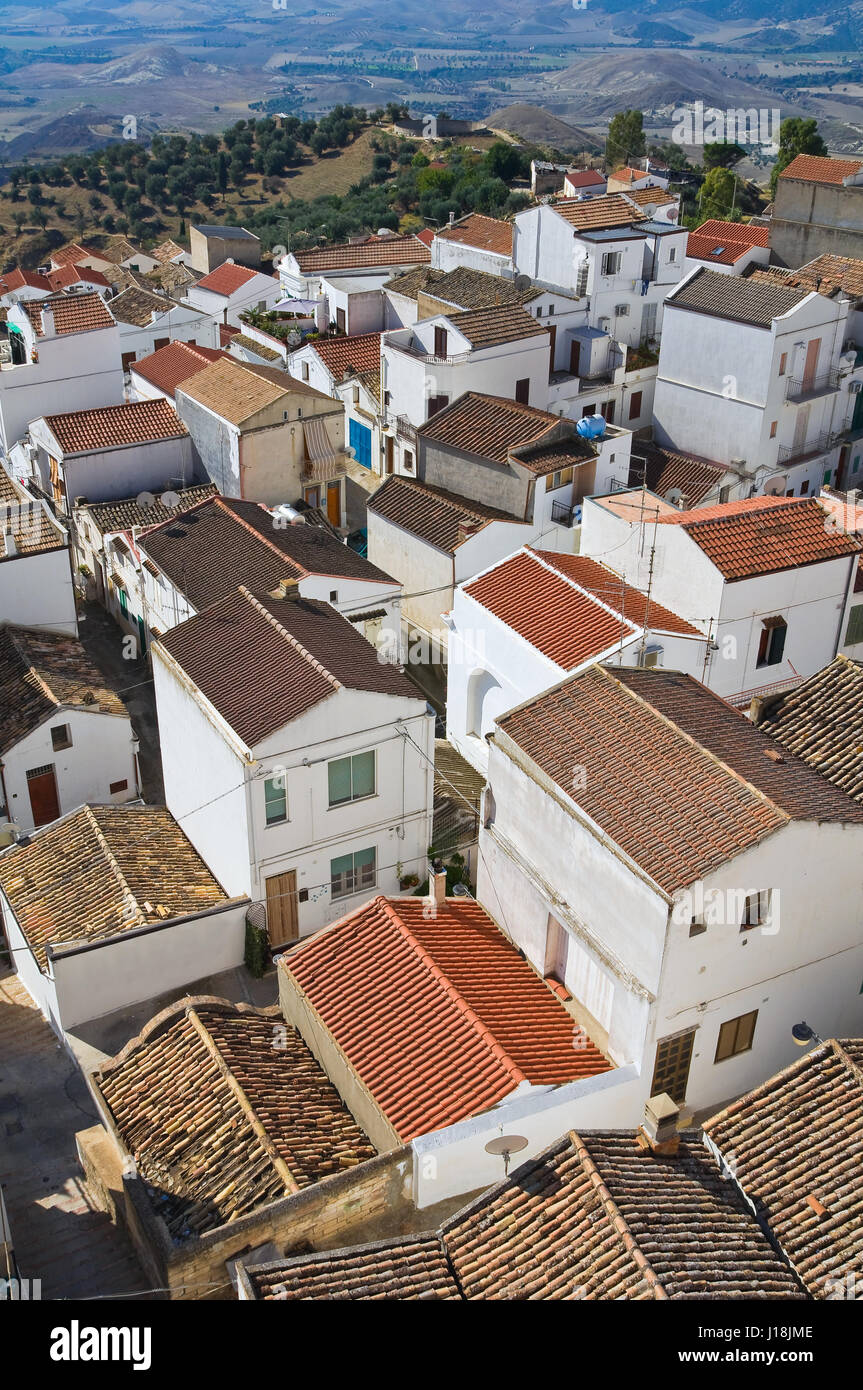 Panoramic view of Pisticci. Basilicata. Italy Stock Photo - Alamy
