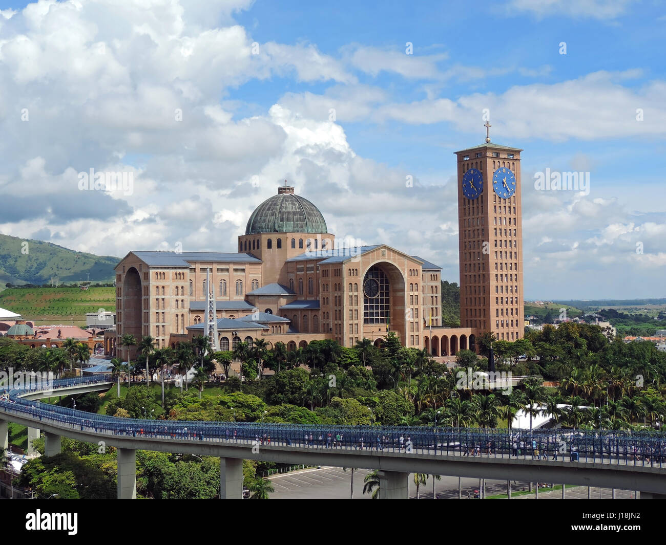 The view of the Basilica of Nossa Senhora Aparecida, Brazil Stock Photo ...