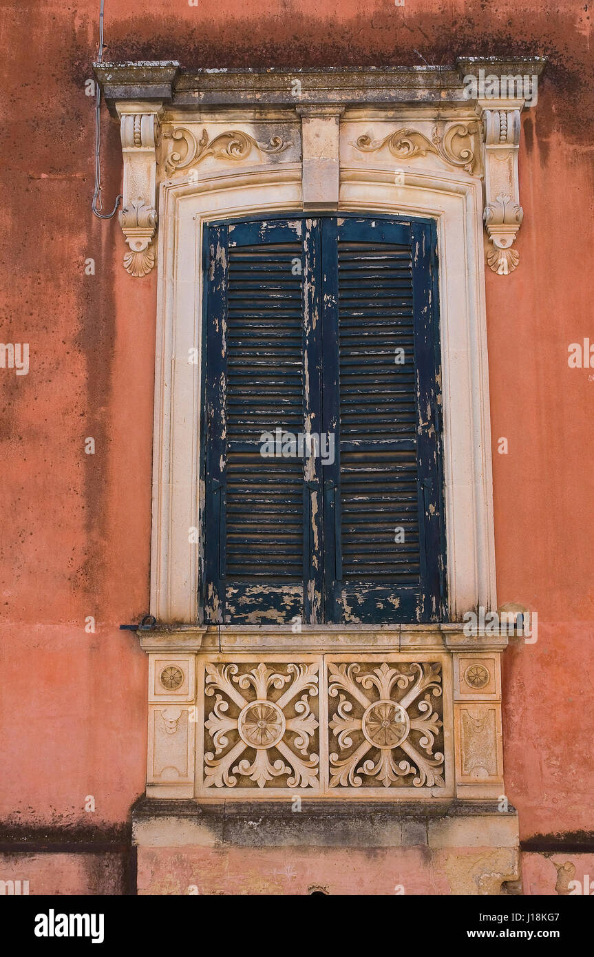 Historical palace. Presicce. Puglia. Italy Stock Photo - Alamy