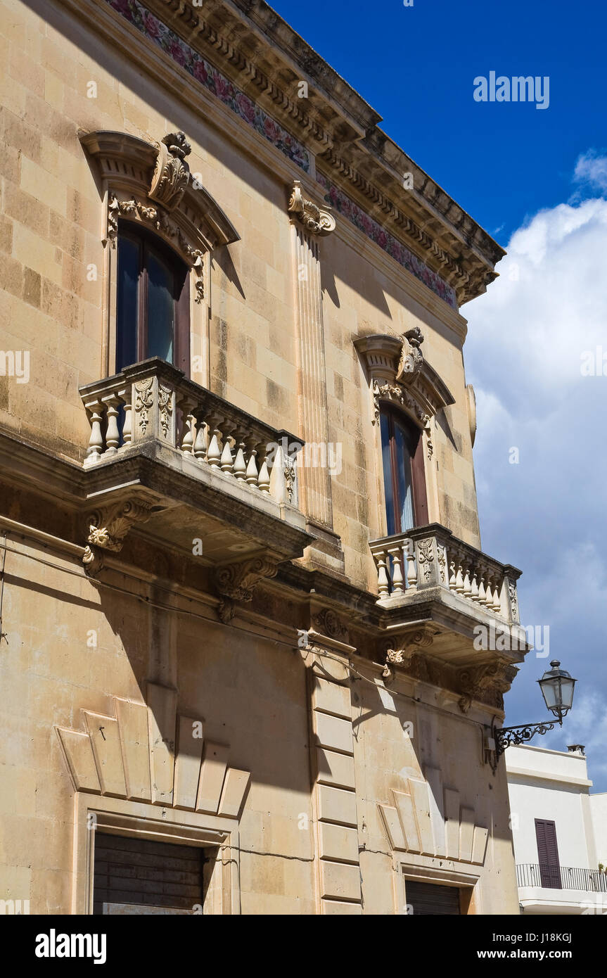 Alberti palace. Presicce. Puglia. Italy Stock Photo - Alamy