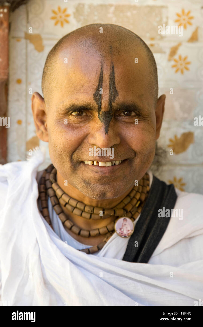 Krishna devotee, mathura, uttar pradesh, india, asia Stock Photo - Alamy
