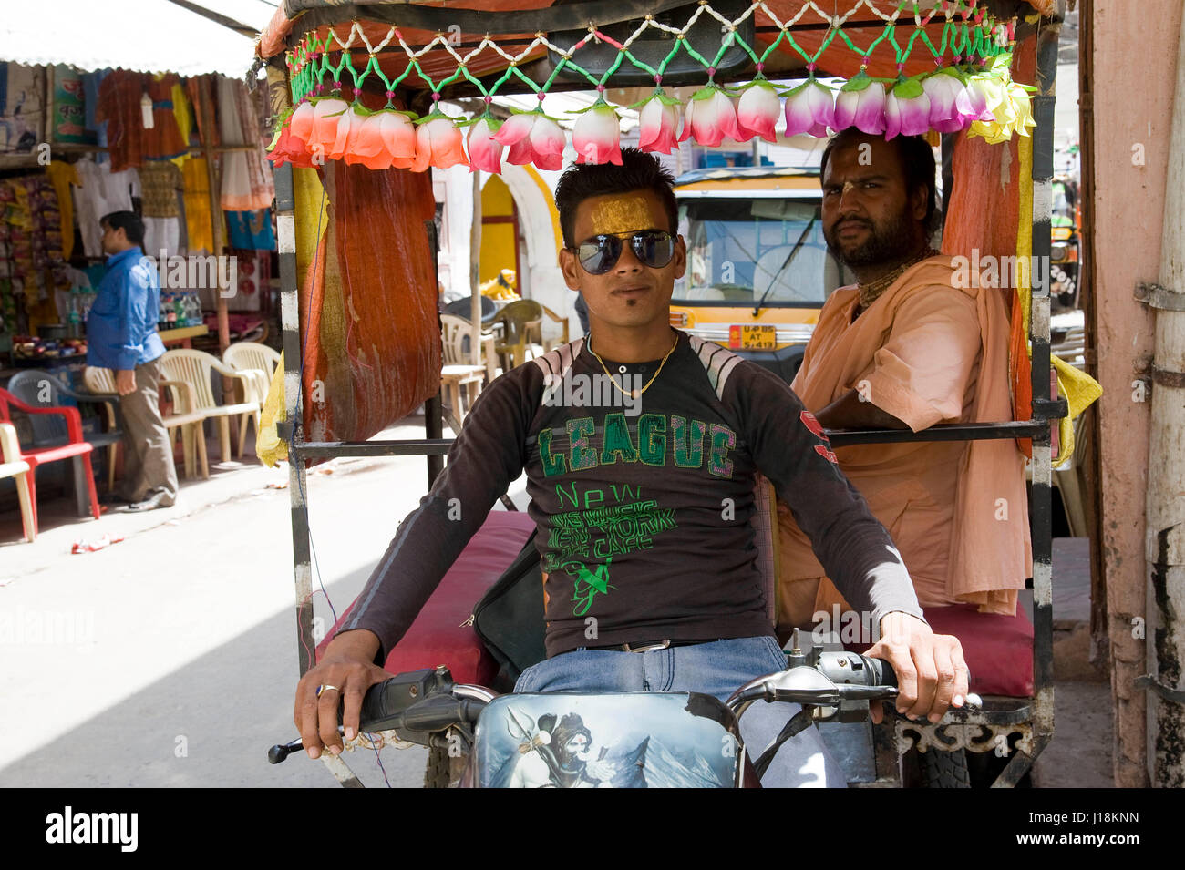 Rikshawala carrying passengers hi-res stock photography and images - Alamy