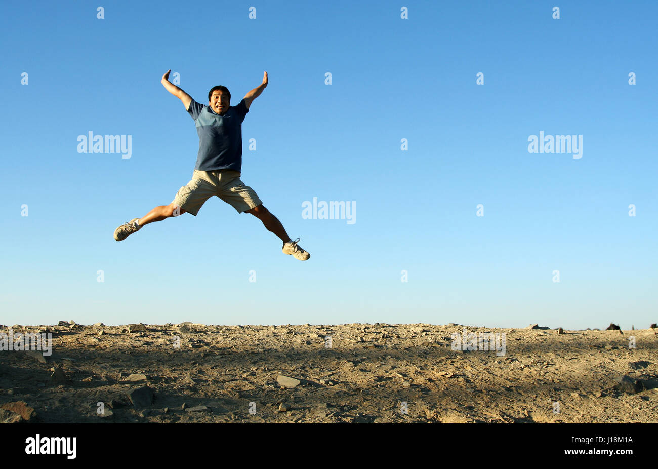 Very Happy Man Jumping