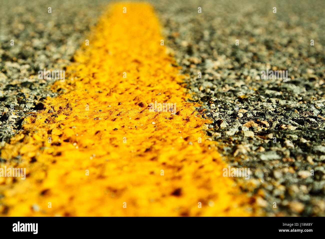 A line on a road pavement Stock Photo - Alamy