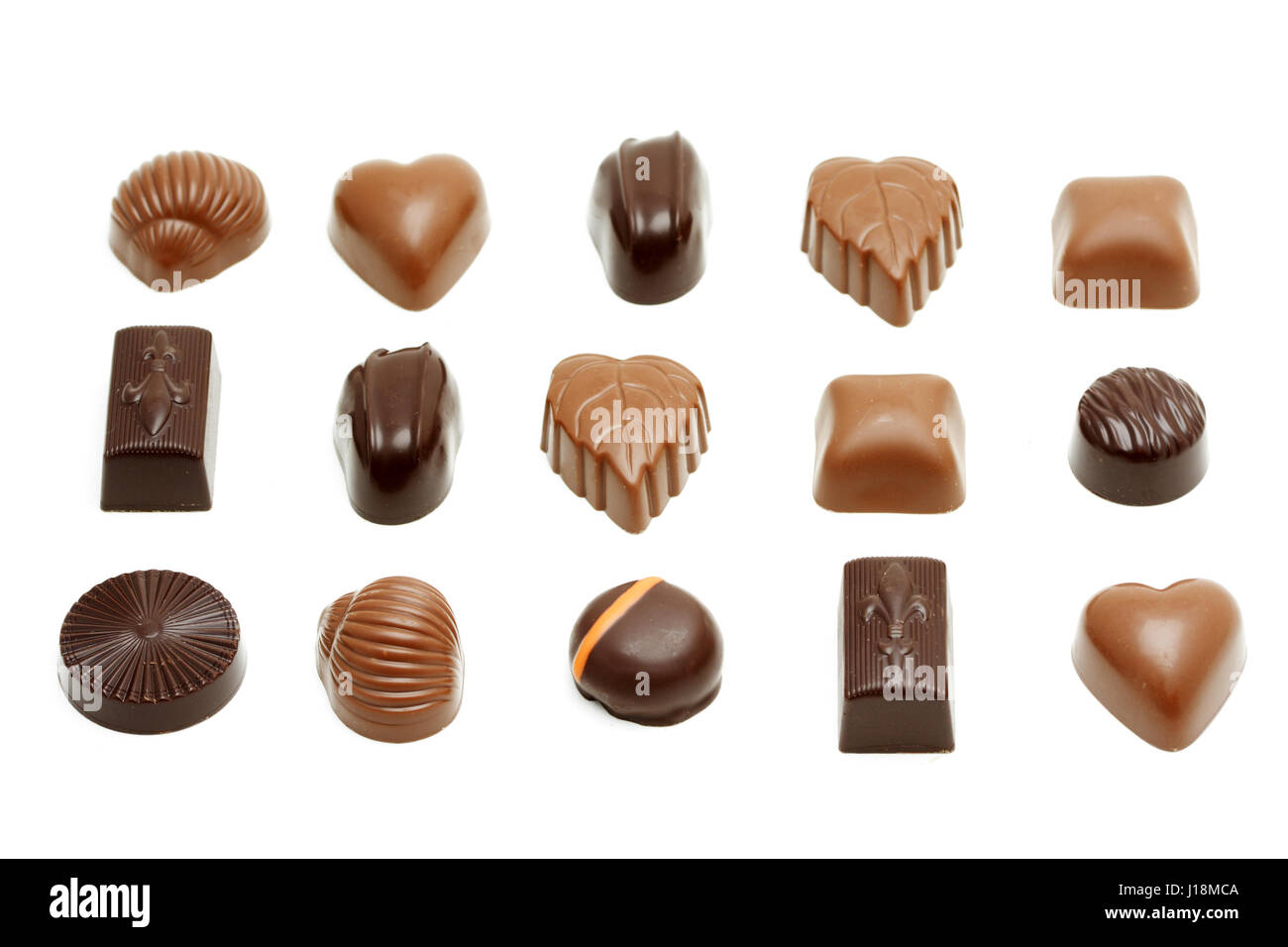 Different varieties of sweet and delicious chocolates Stock Photo - Alamy