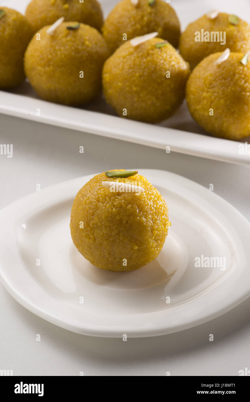 Motichoor laddu hi-res stock photography and images - Alamy