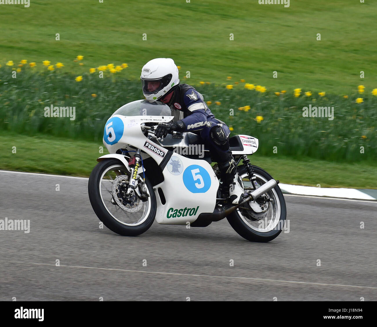 Steve Boam, Maxton Yamaha TZ350, Mike Hailwood Trophy, Goodwood 75th ...