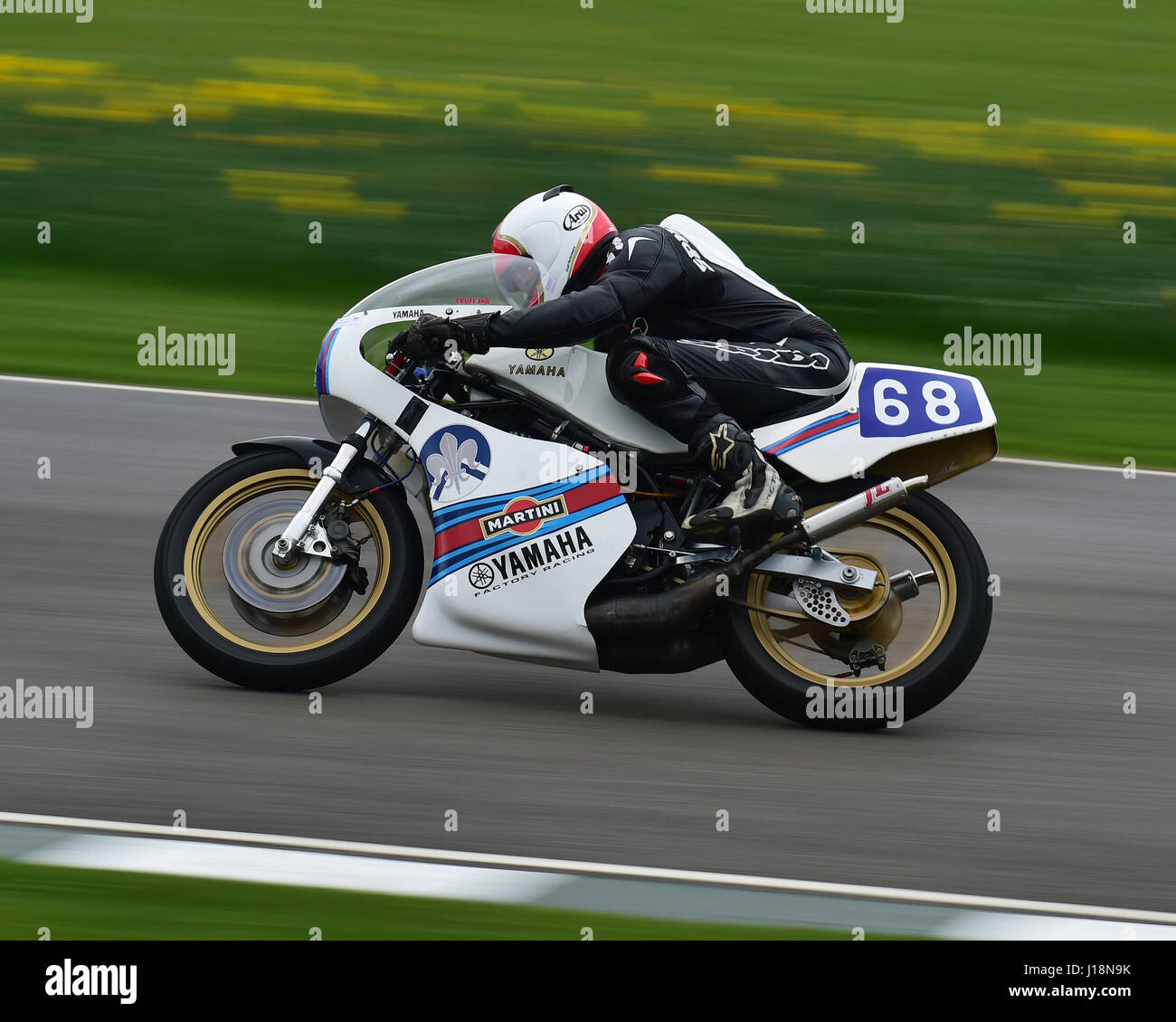 Michael Russell, Harris Yamaha TZ350, Mike Hailwood Trophy, Goodwood ...