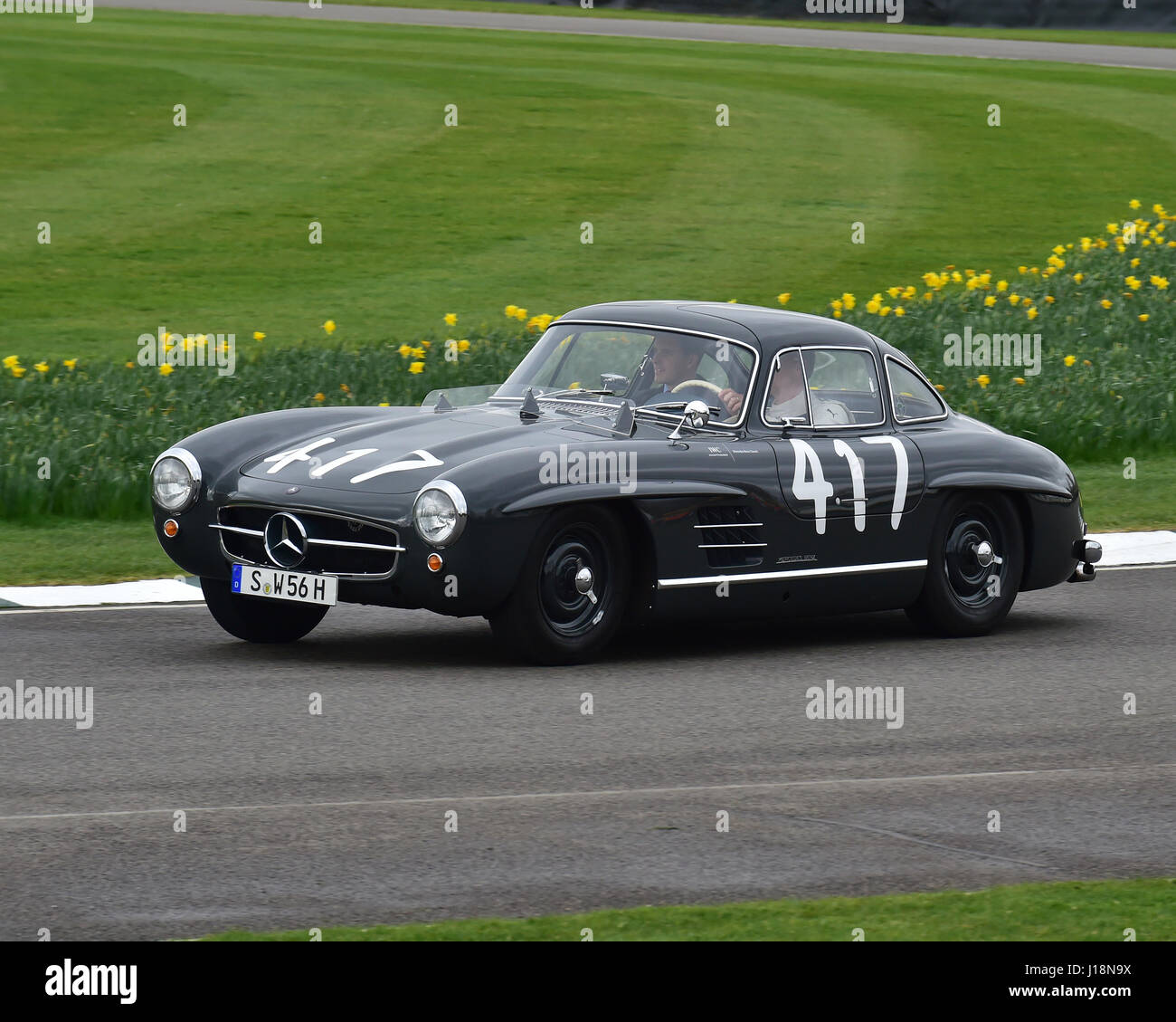 David Coulthard, Mercedes-Benz 300SL, Goodwood 75th Members Meeting ...