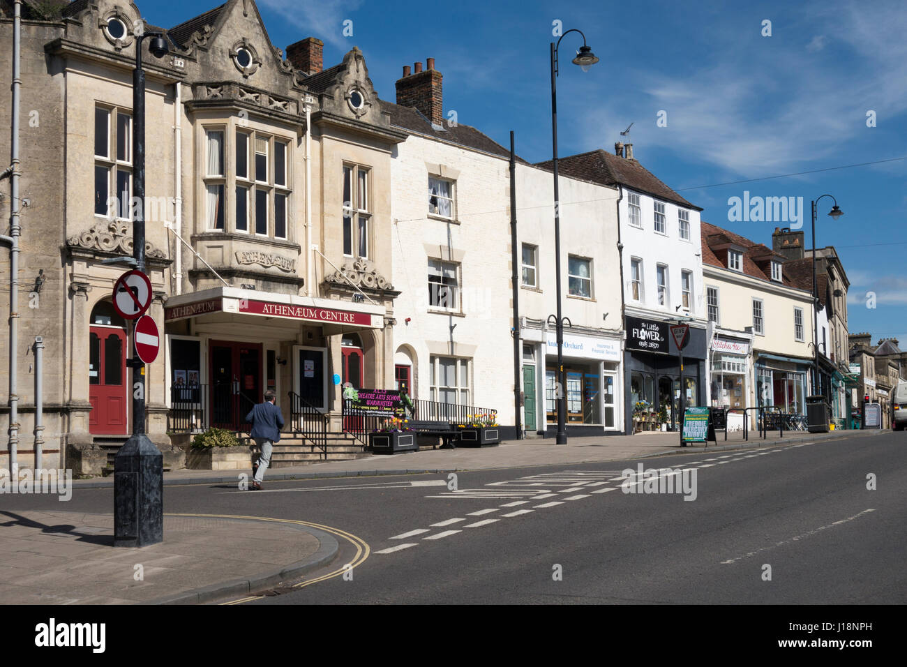 Athenaeum Centre, High Street, Warminster, Wiltshire, England, UK Stock ...