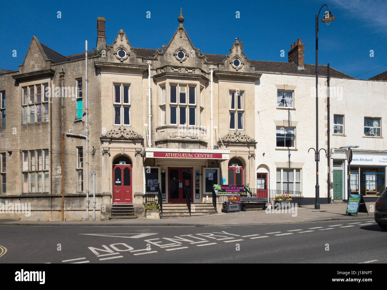 Athenaeum Centre, High Street, Warminster, Wiltshire, England, UK Stock ...