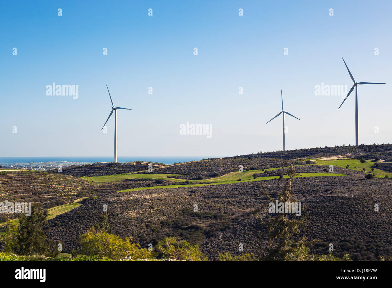 Wind Turbine for alternative energy . Eco power concept Stock Photo - Alamy