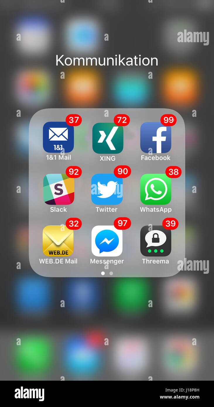 Computer email notifications symbol hi-res stock photography and images ...
