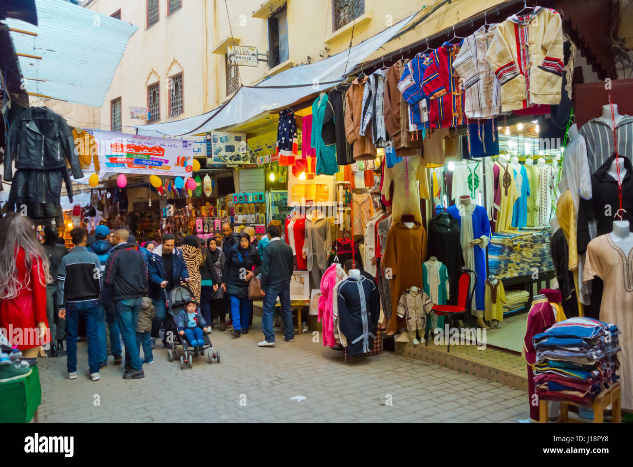 Rue Talaa Seghira, Medina, Fes el Bali, Fez, Morocco, Africa Stock ...