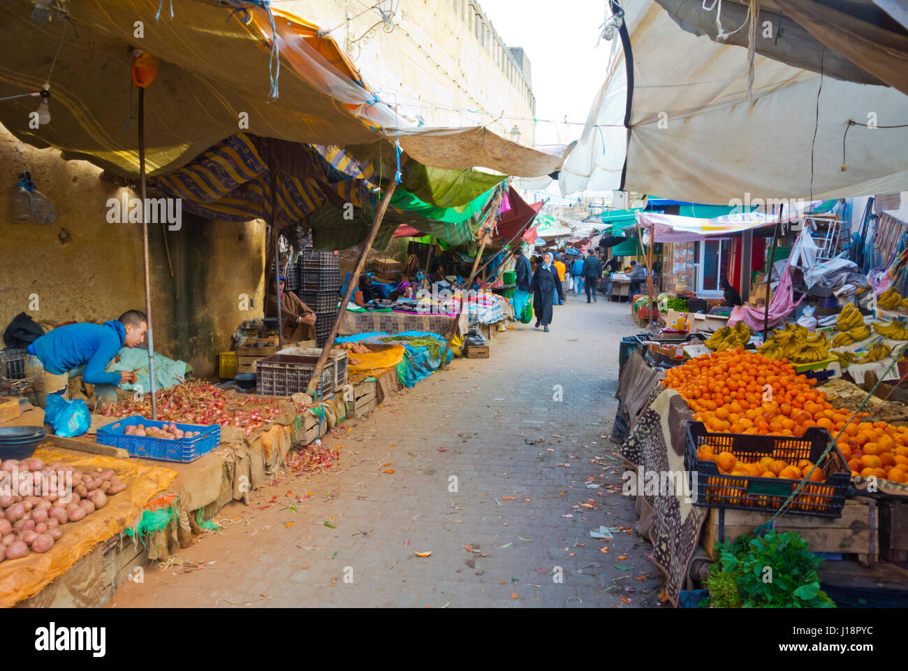 Market, Kasbah an-Nouar, Fez, Morocco, Africa Stock Photo - Alamy