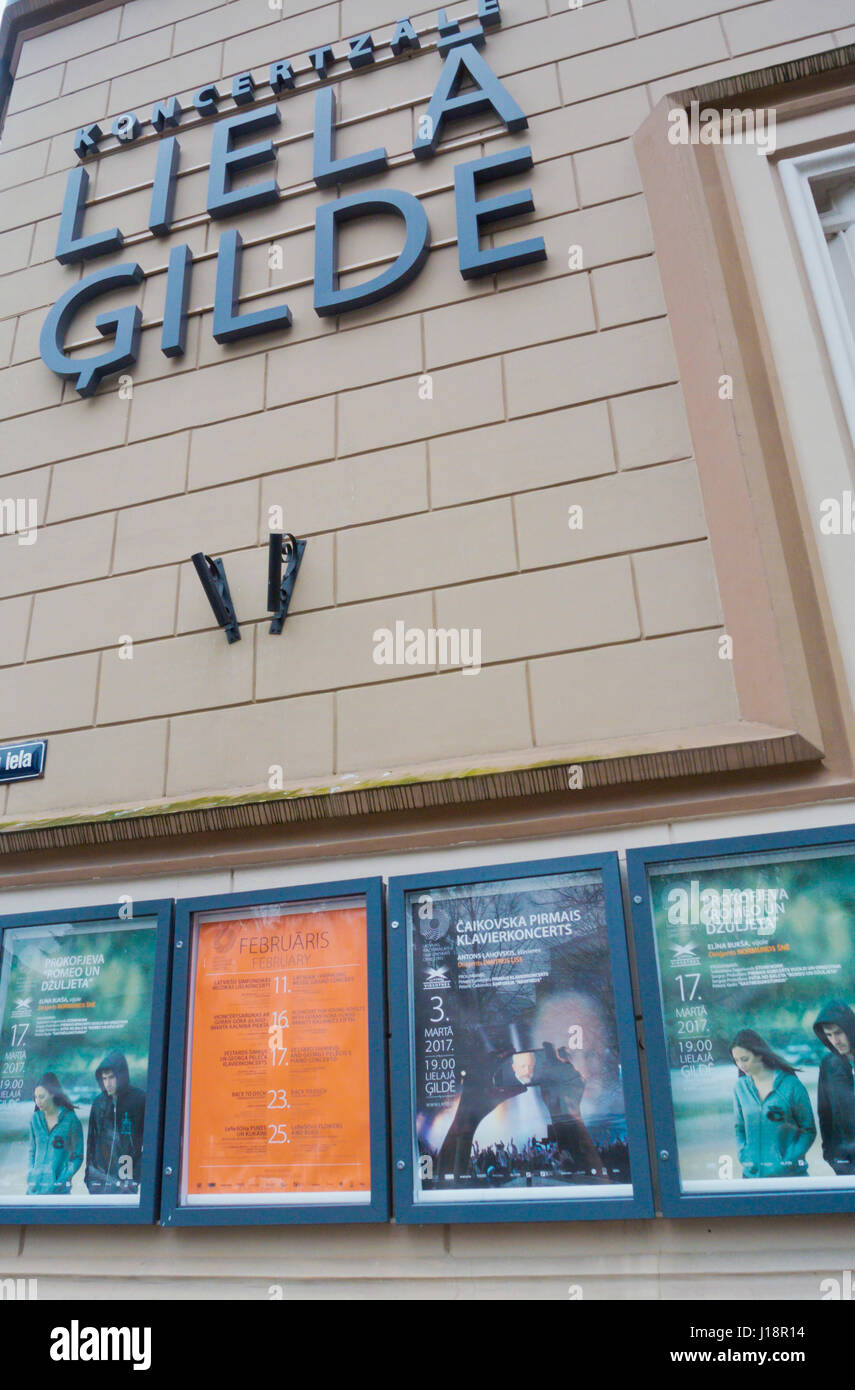 Liela Gilde, Great Guild, concert hall, Vecriga, old town, Riga, Latvia ...