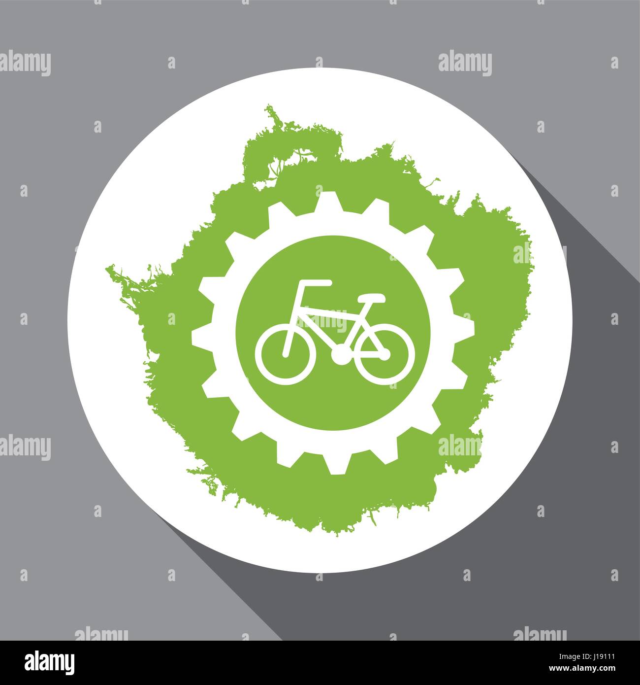 Eco design. Green icon. Isolated illustration , vector Stock Vector ...
