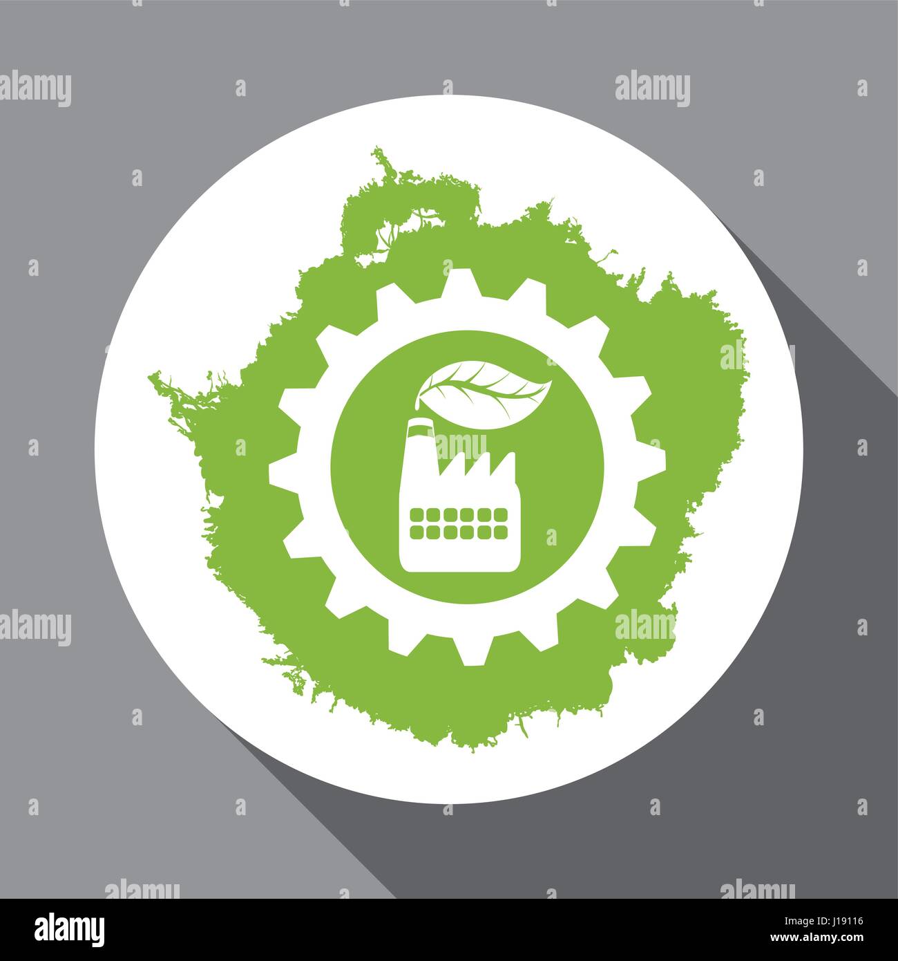 Eco design. Green icon. Isolated illustration , vector Stock Vector ...