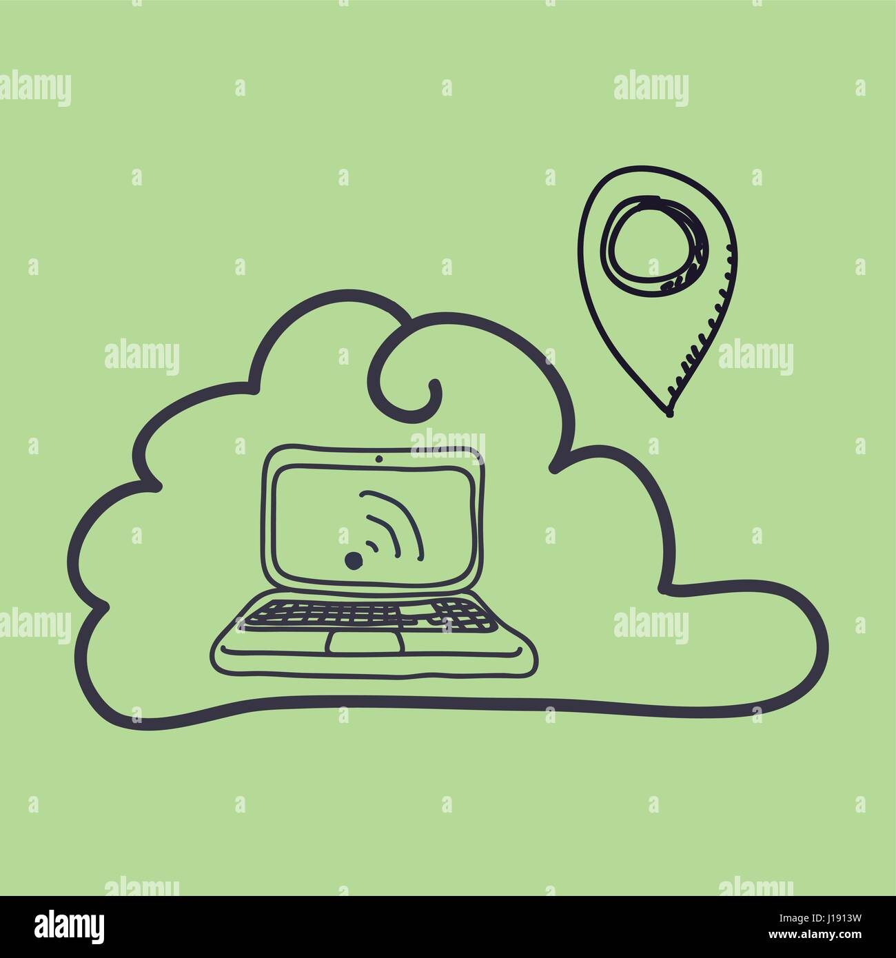 Technology design. sketch icon. Isolated illustration , vector Stock Vector Image & Art - Alamy