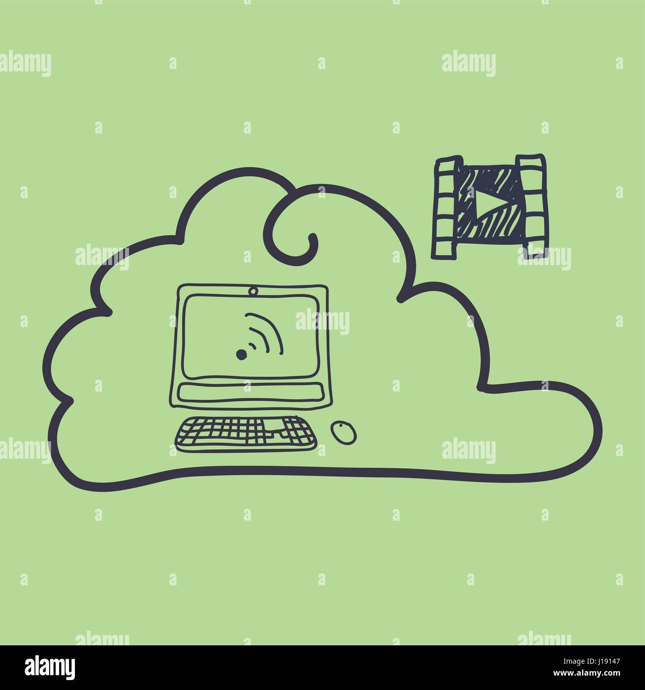 Technology design. sketch icon. Isolated illustration , vector Stock Vector Image & Art - Alamy