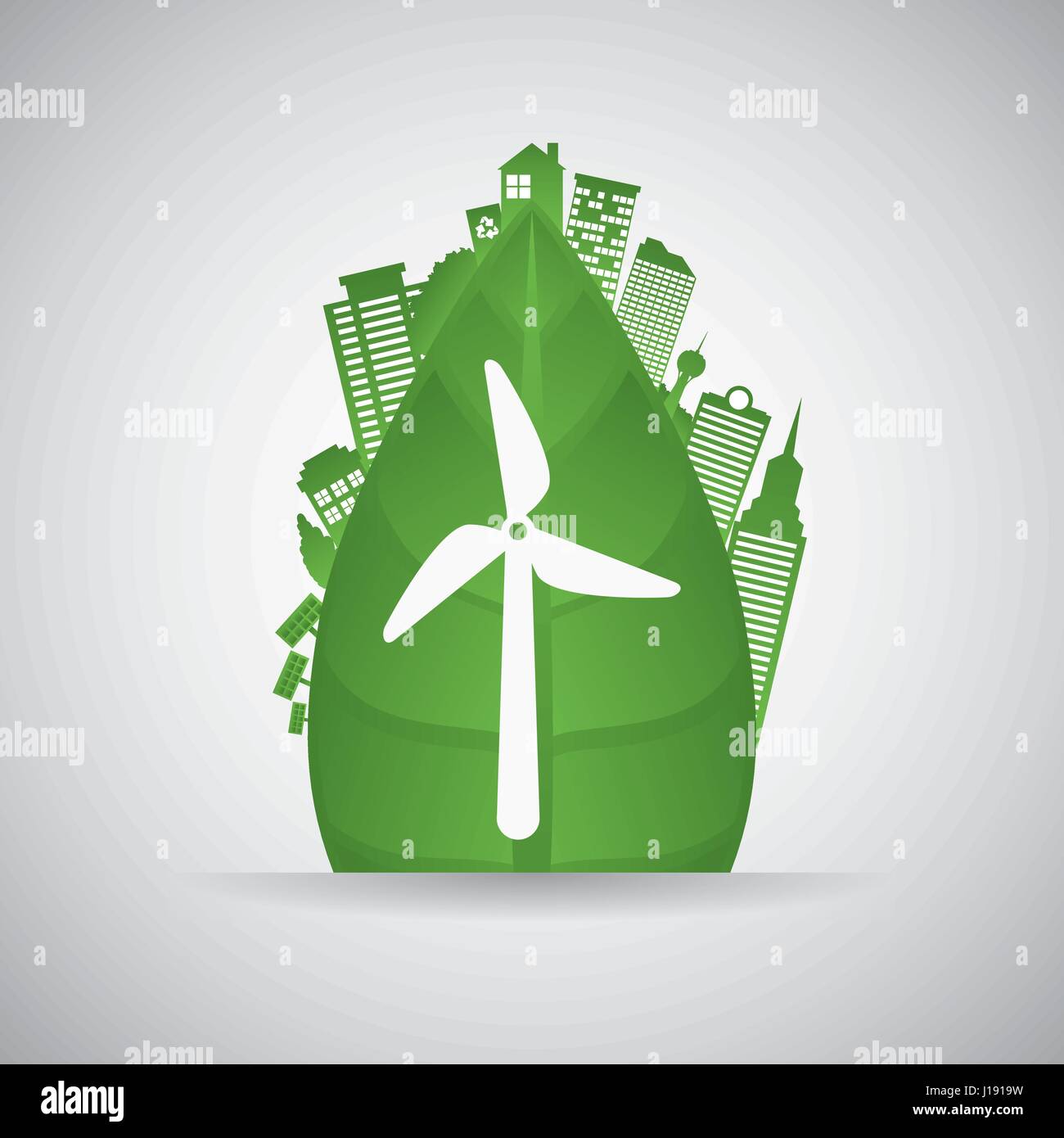 Eco design. Green icon. Isolated illustration , vector Stock Vector ...