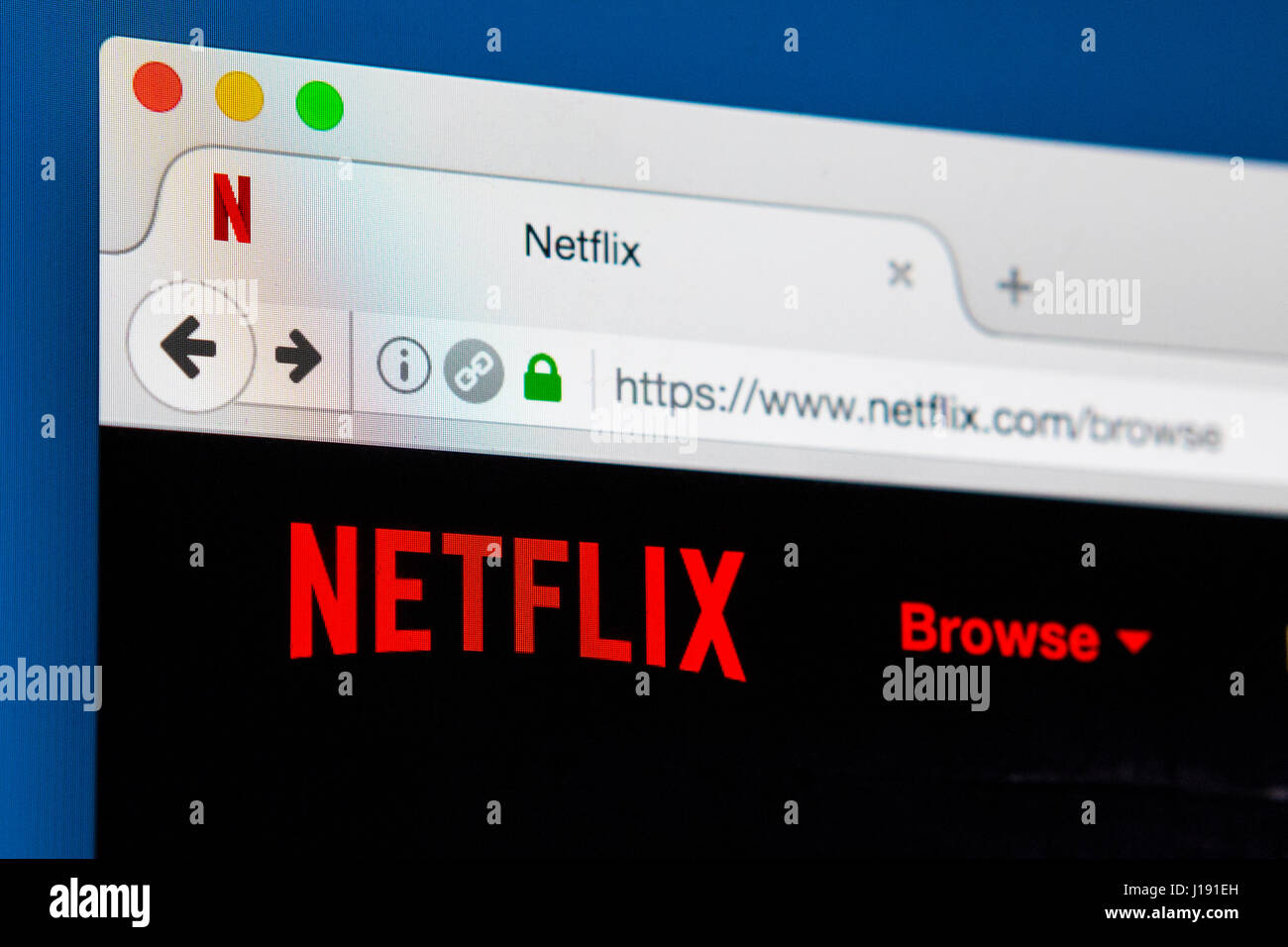 Netflix homepage hi-res stock photography and images - Alamy