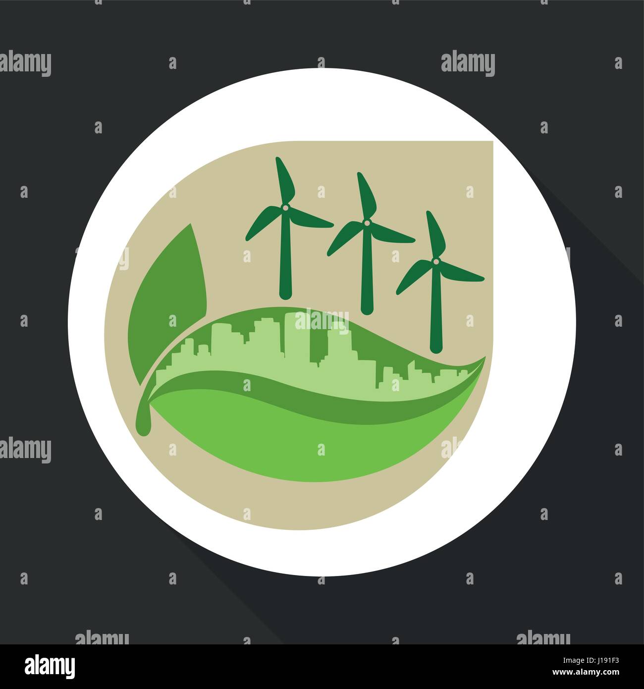 Eco design. Green icon. Isolated illustration , vector Stock Vector ...