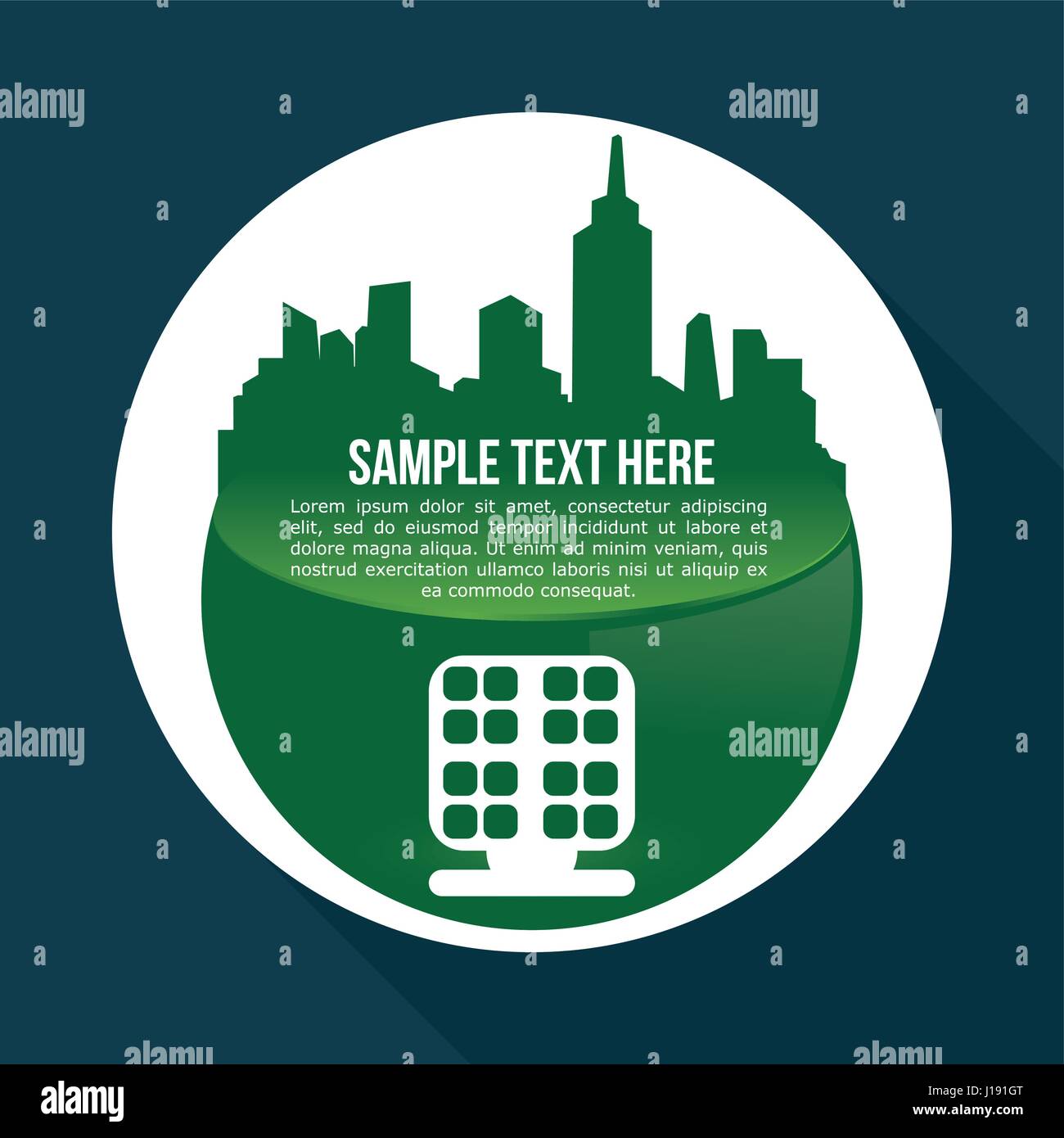 Eco design. Green icon. Isolated illustration , vector Stock Vector ...